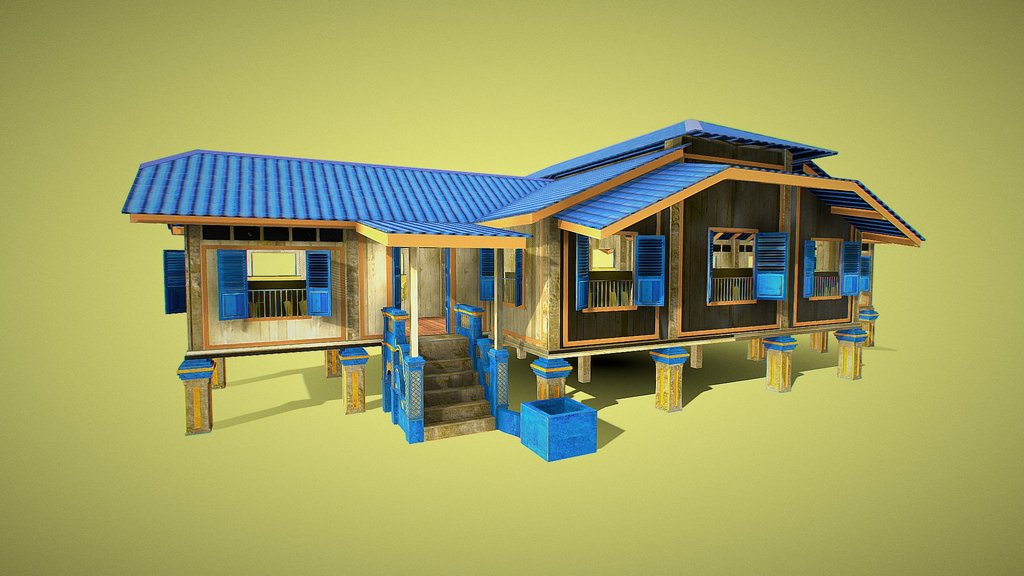 Rumah - A 3D model collection by Rinka17 (@WijayaLestari) - Sketchfab