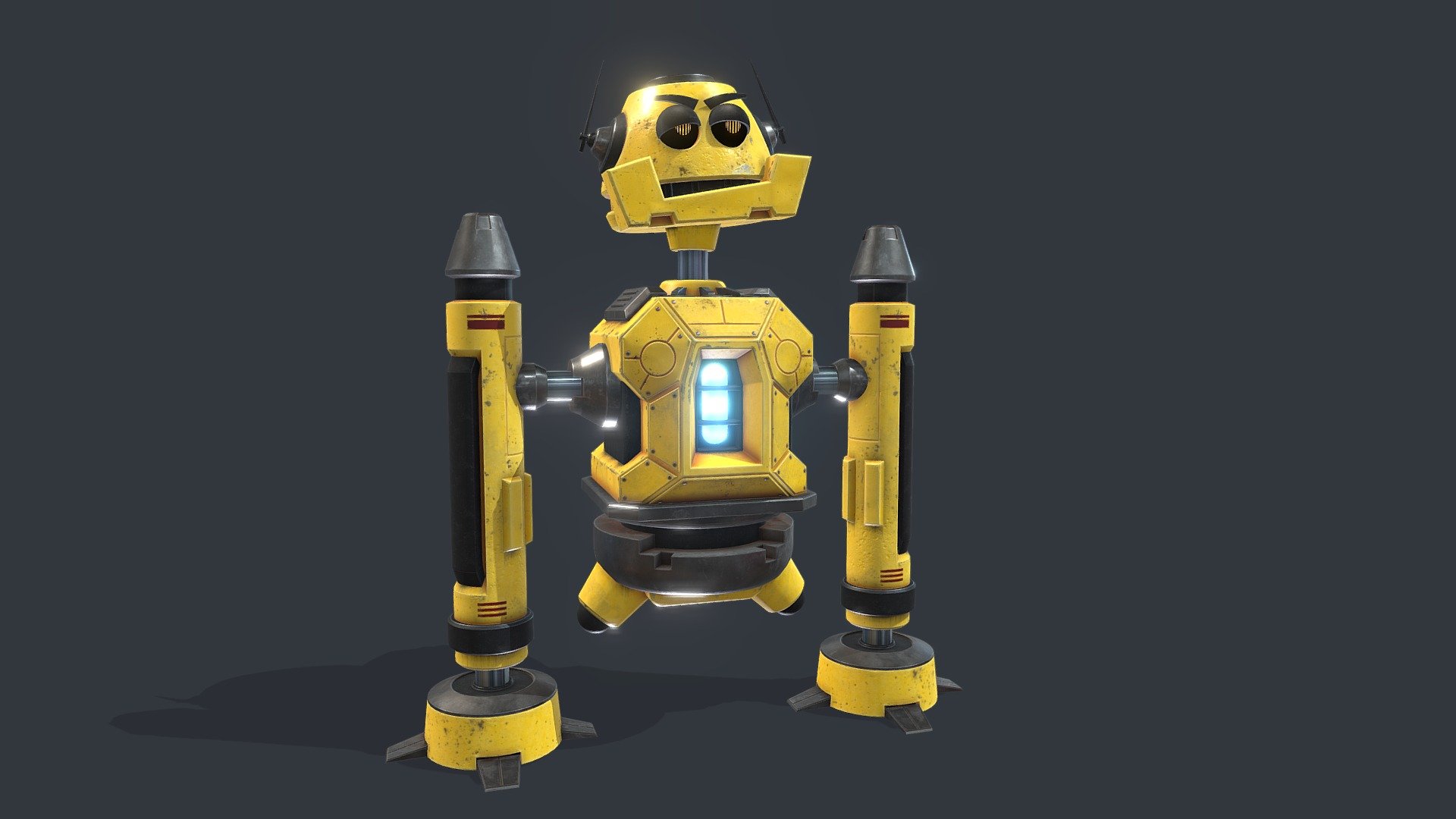 Two-Legged_Robot - Buy Royalty Free 3D model by Philip Gilbert ...