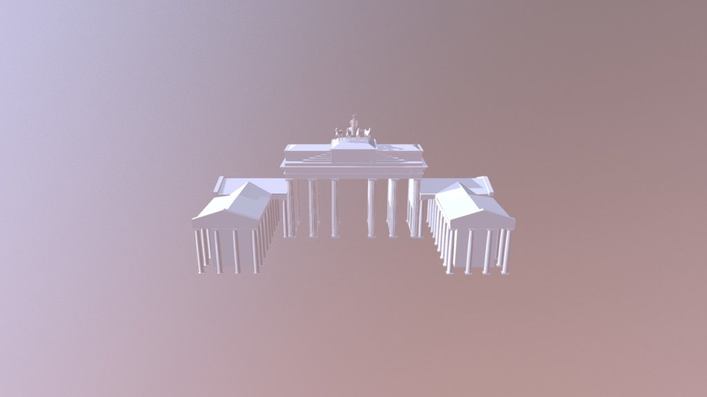 Brandenburg Gate - 3D model by Nabbehrm7 [925f072] - Sketchfab