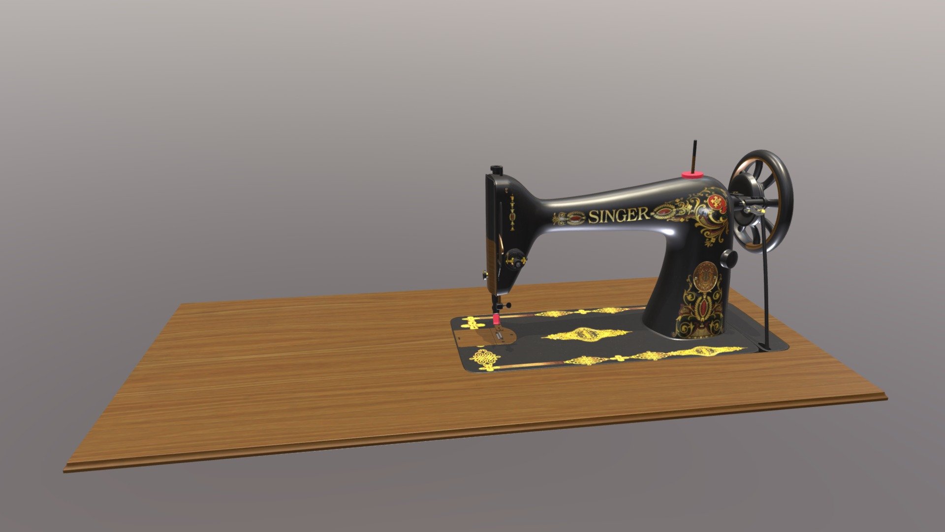 sewing-machine 3D + (sewing-machine UV) - Download Free 3D model by ...