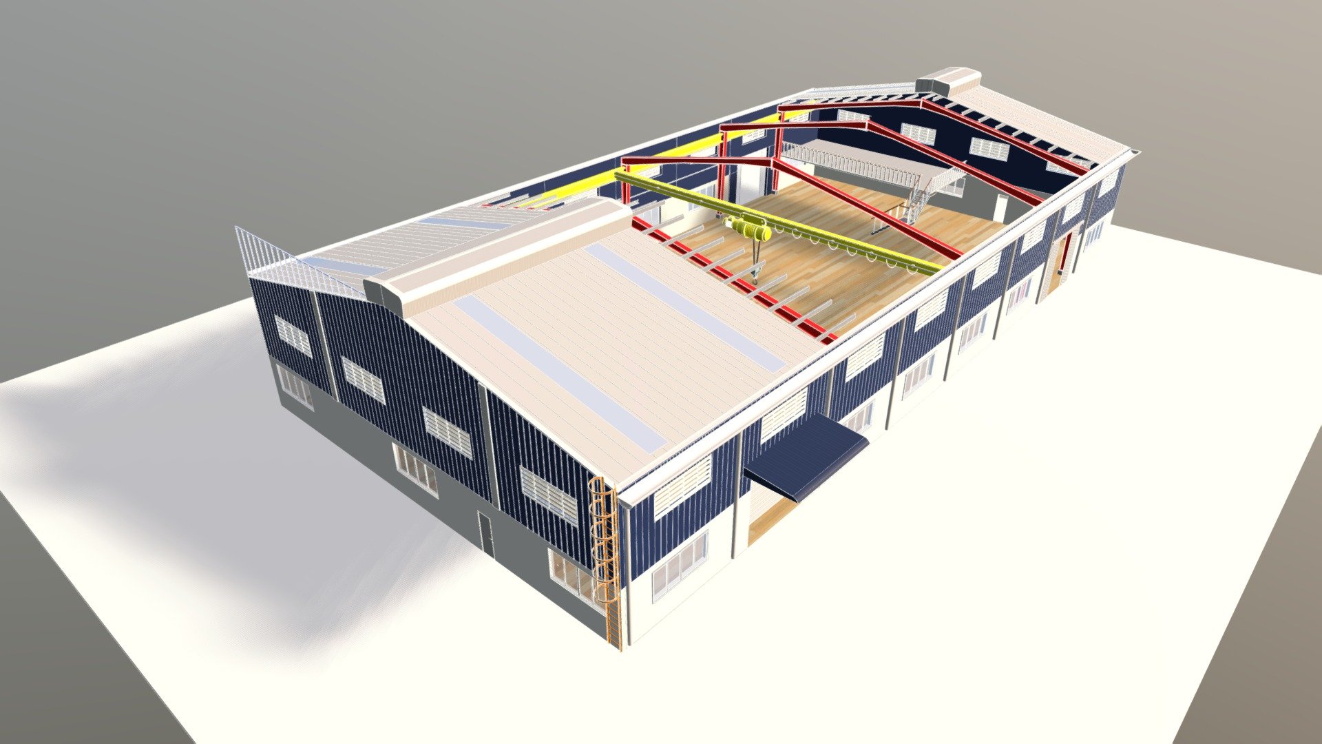 Warehouse model - 3D model by Max.Light [9262815] - Sketchfab