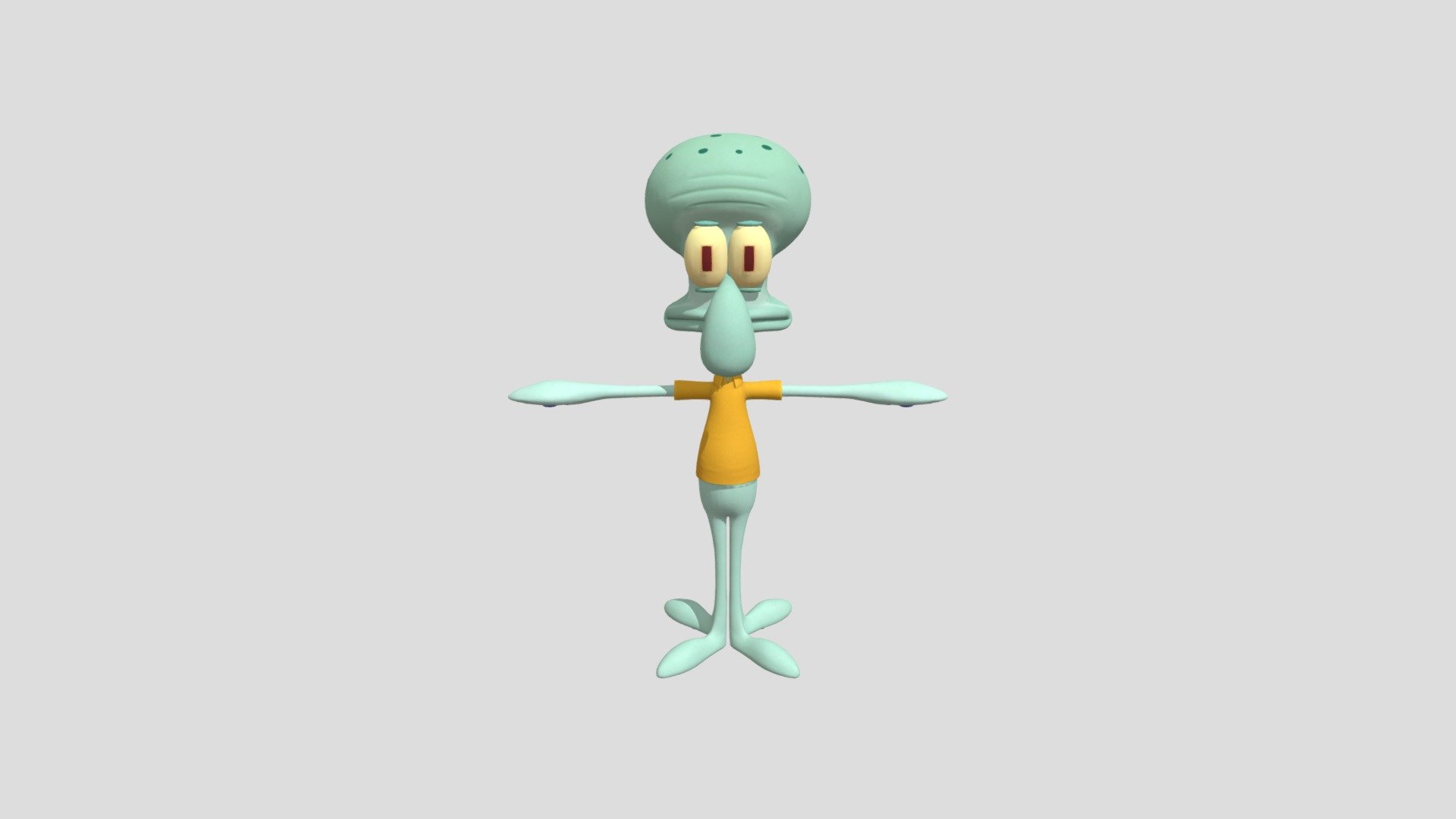 Squidward tentacles from SpongeBob Squarepants - Download Free 3D model ...