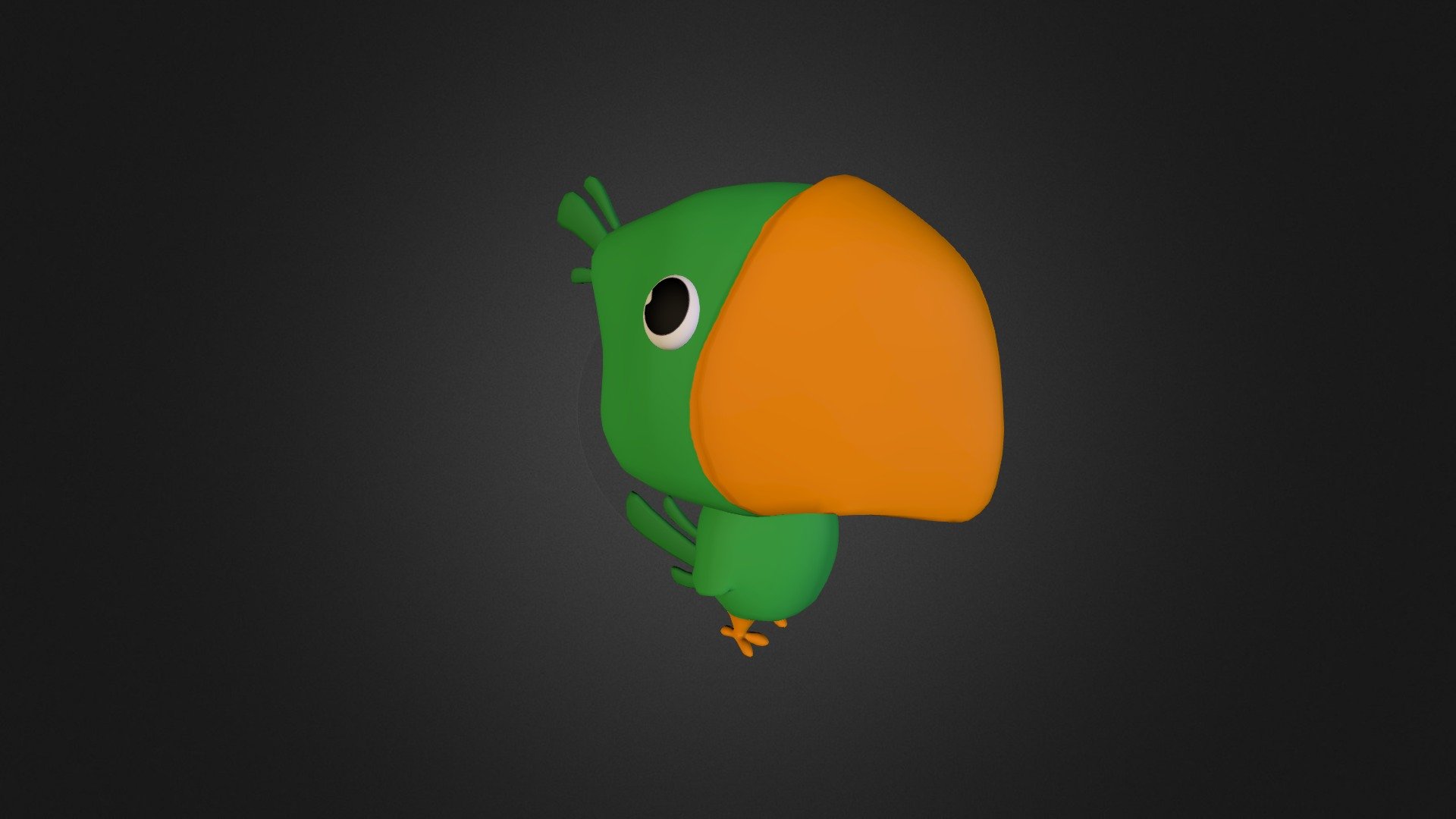 Cartoon Parrot - 3D model by aegodbold [9262ef4] - Sketchfab