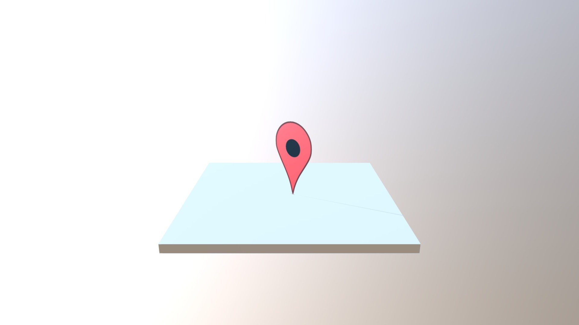 Google pin - 3D model by freddo (@arabsummer) [9263651] - Sketchfab