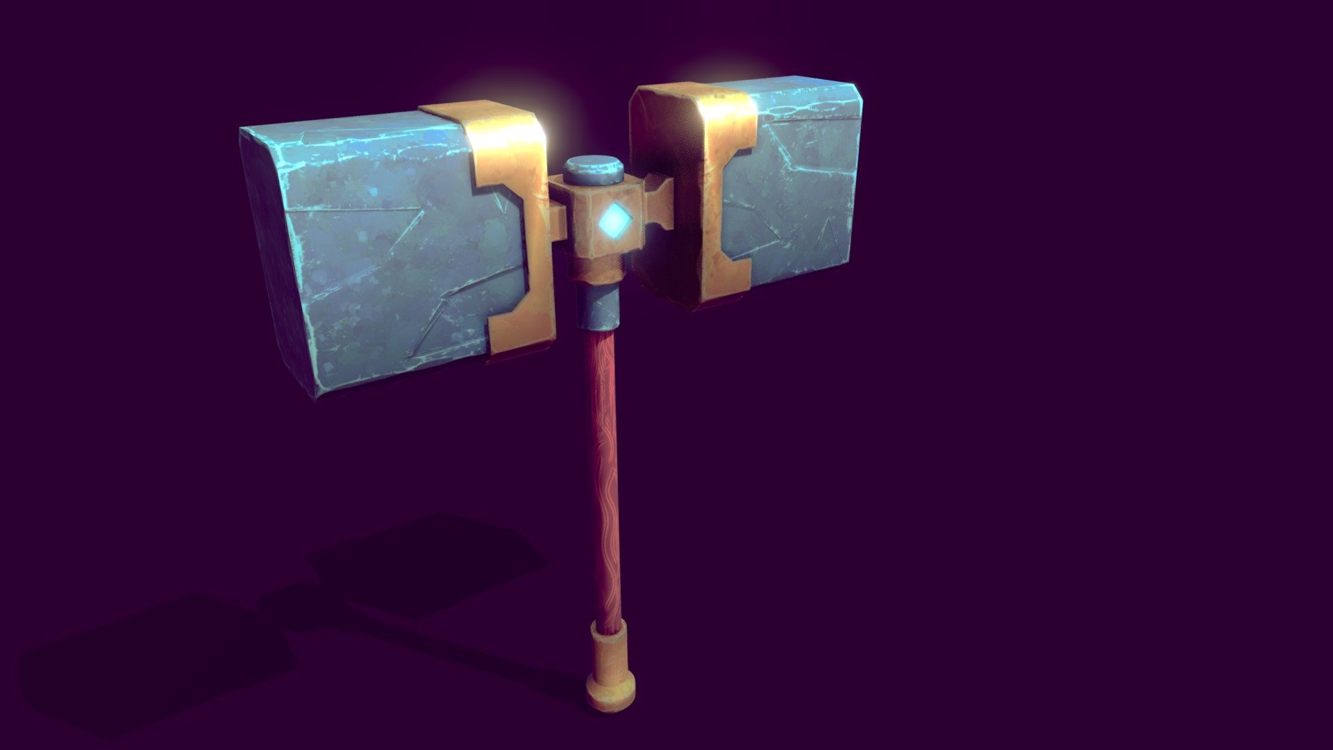 A Dual-Headed War Hammer - 3D model by Faruk Önder (@fhillar) [9263cc0 ...