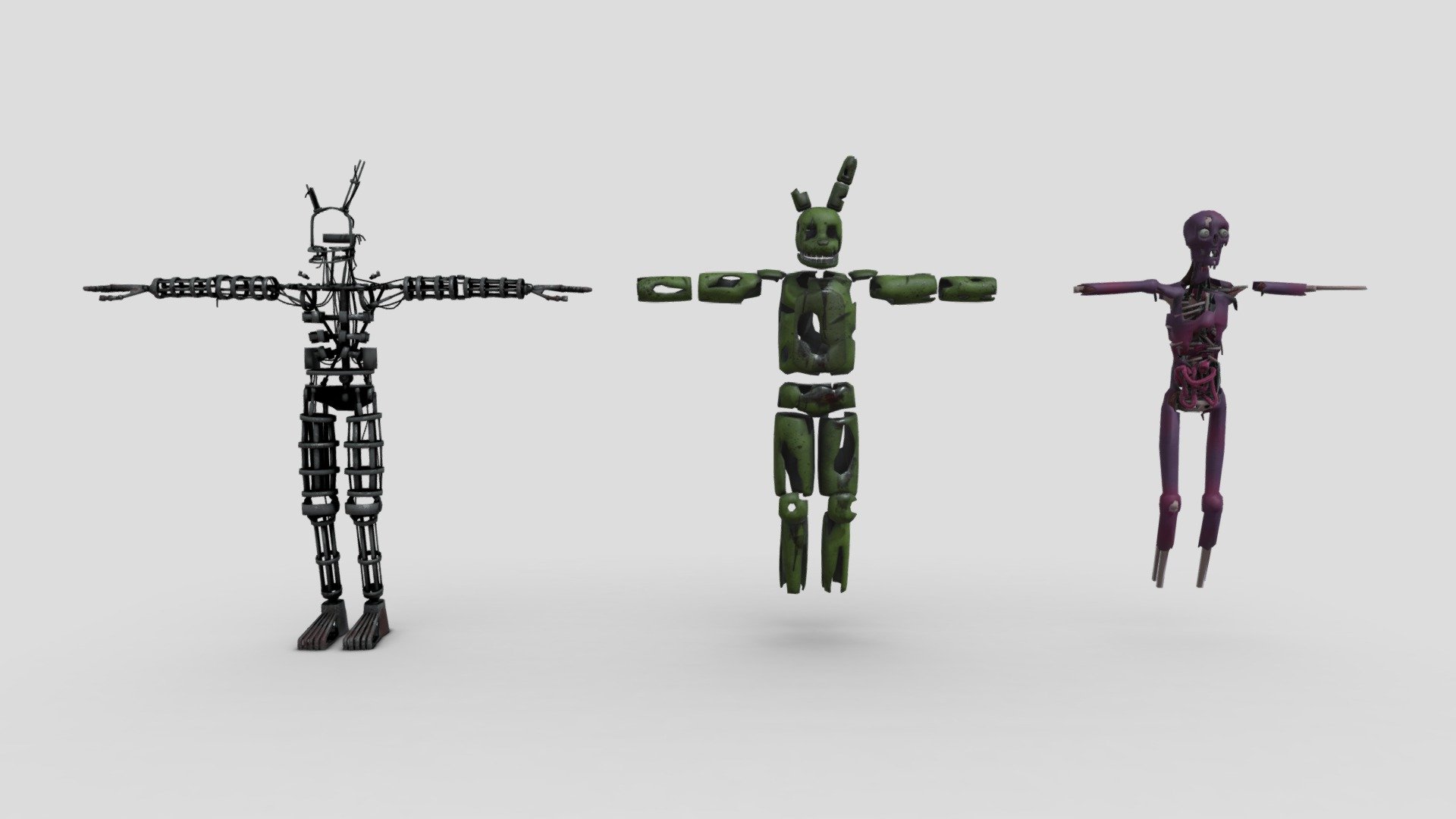 Springtrap Layer Breakdown - 3D model by Thijmen_Smit [9266bbc] - Sketchfab
