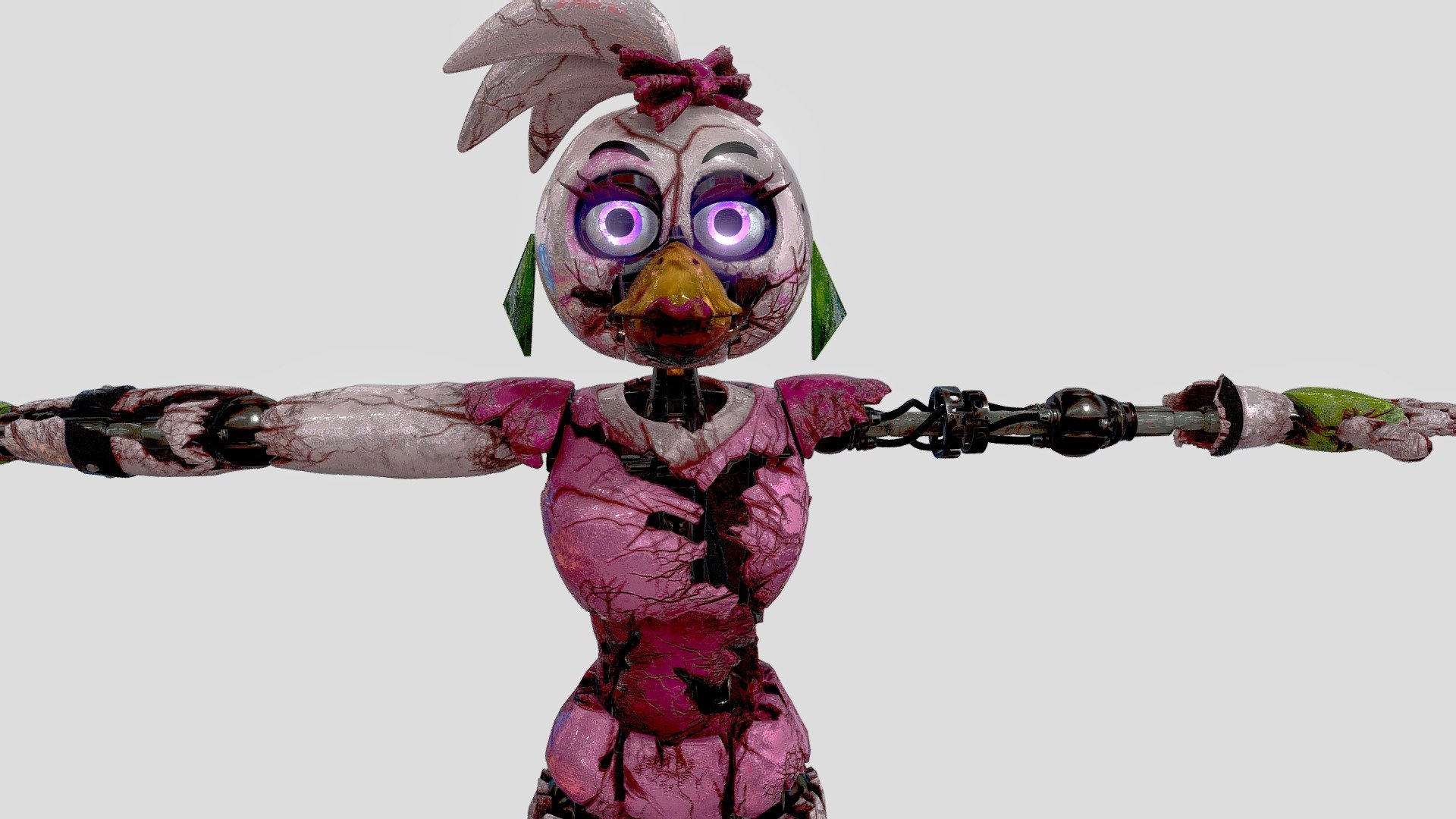 Fnaf Sb Pre Shattered Chica - Download Free 3D model by skylajade69 ...