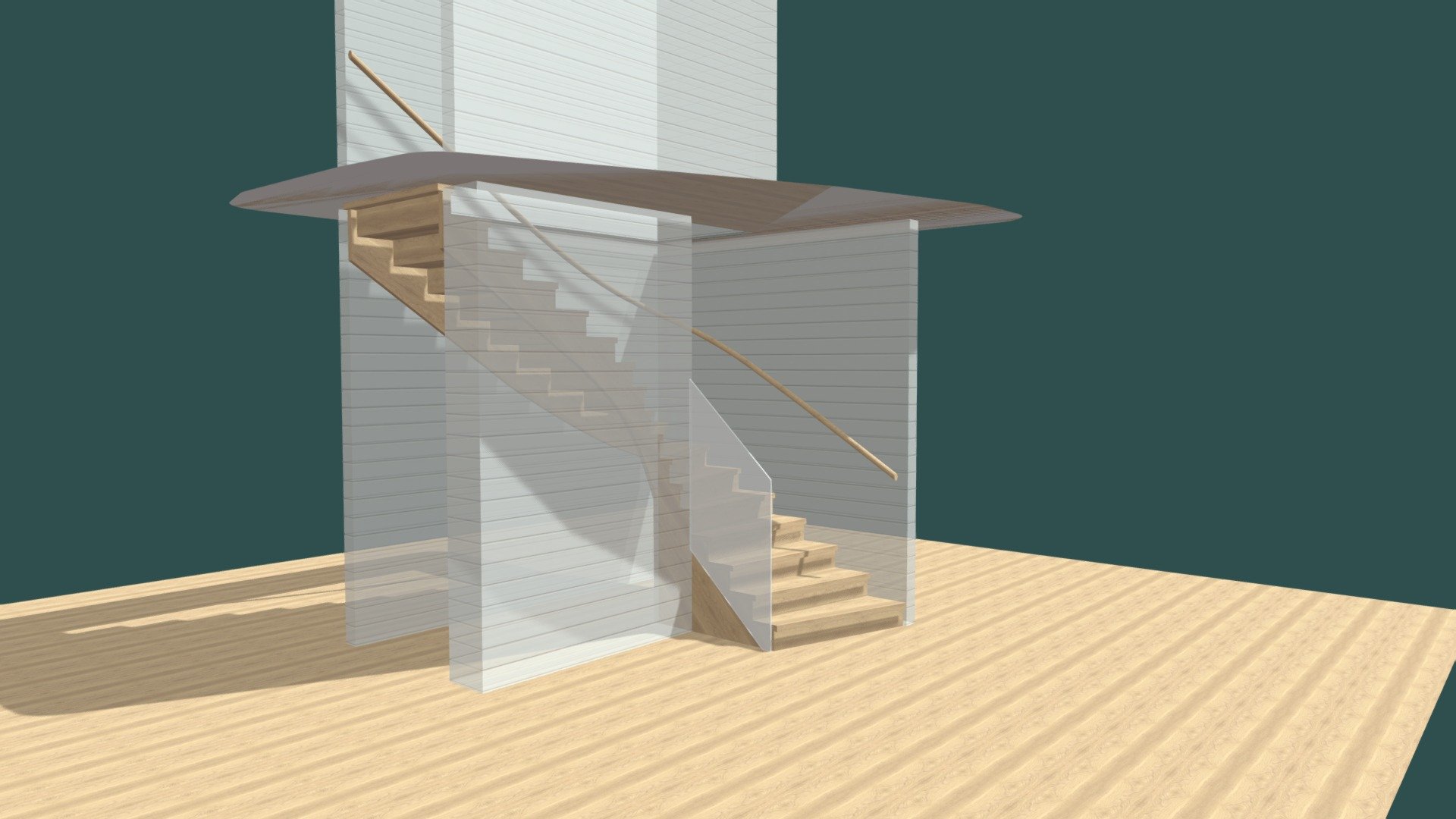 Milton 1 round handrail - Download Free 3D model by StaircaseDRAWINGS ...