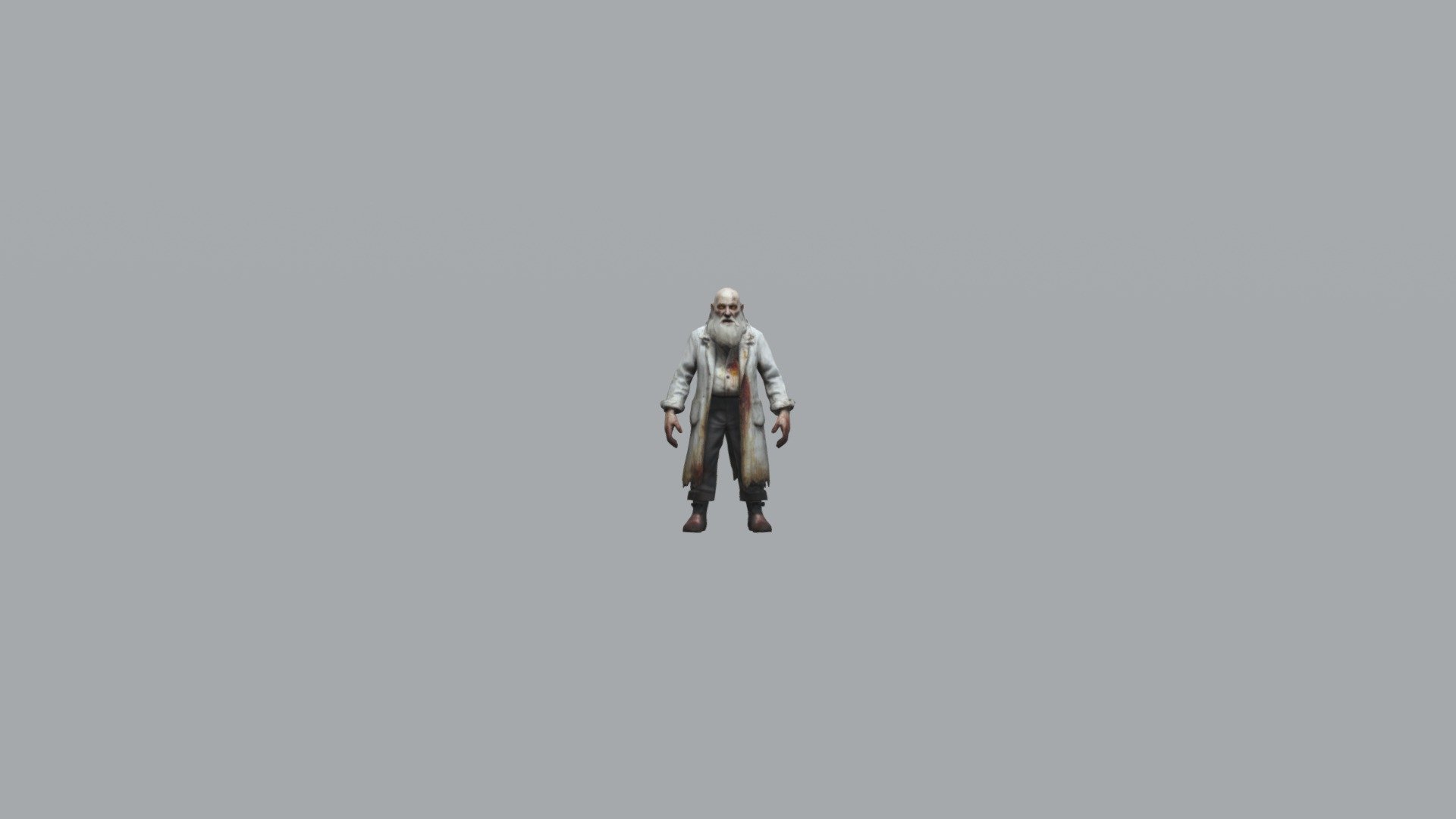 The Cursed Elder – Haunted Horror Character - Download Free 3D model by ...