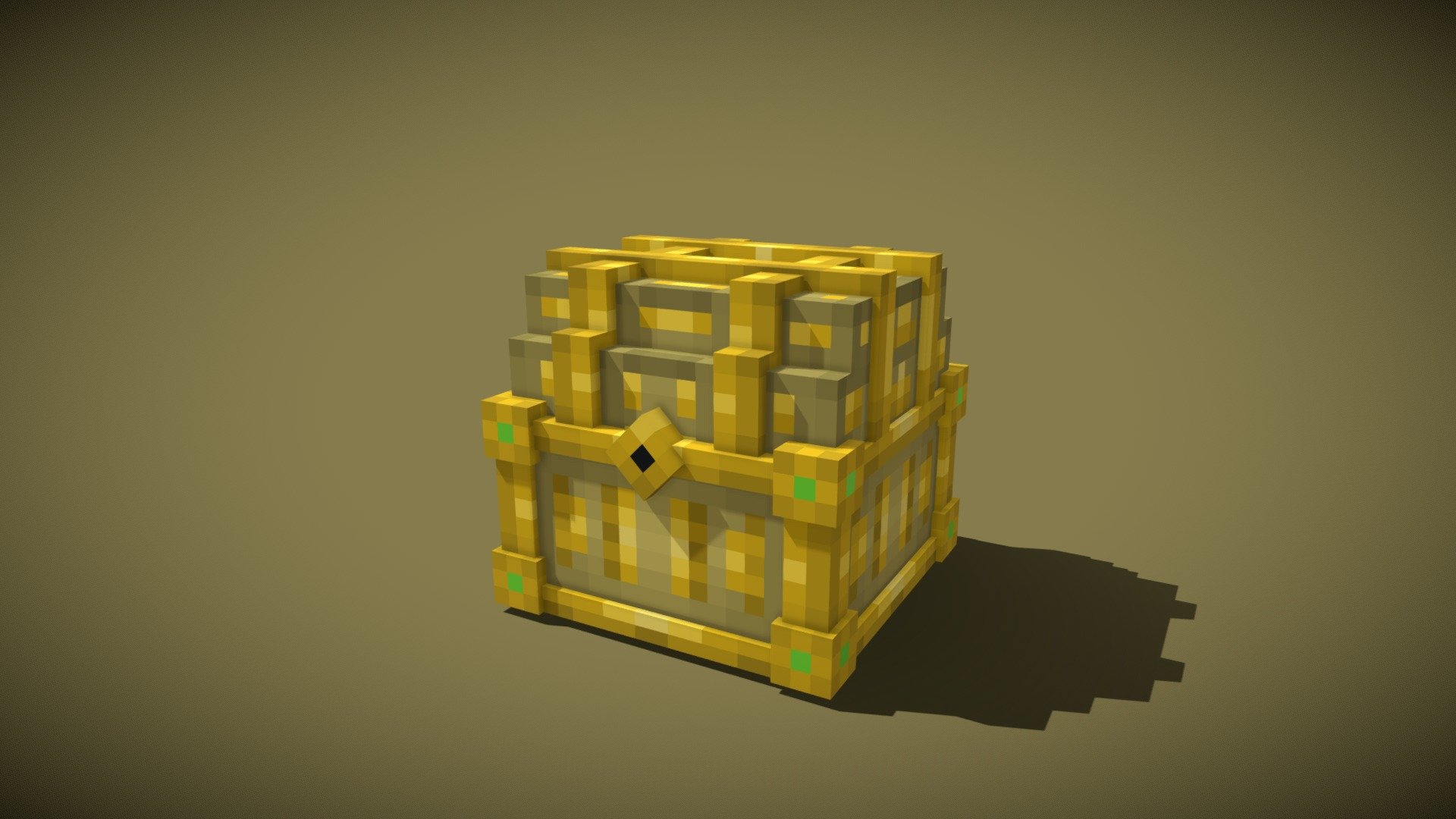 Box gold - 3D model by Mr.Cat (@MoneYPE) [926a4e8] - Sketchfab