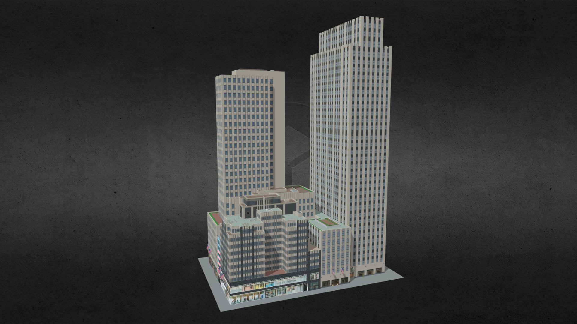 Rockefeller Center Hanover Time-Life Building - 3D model by nuralam018 ...