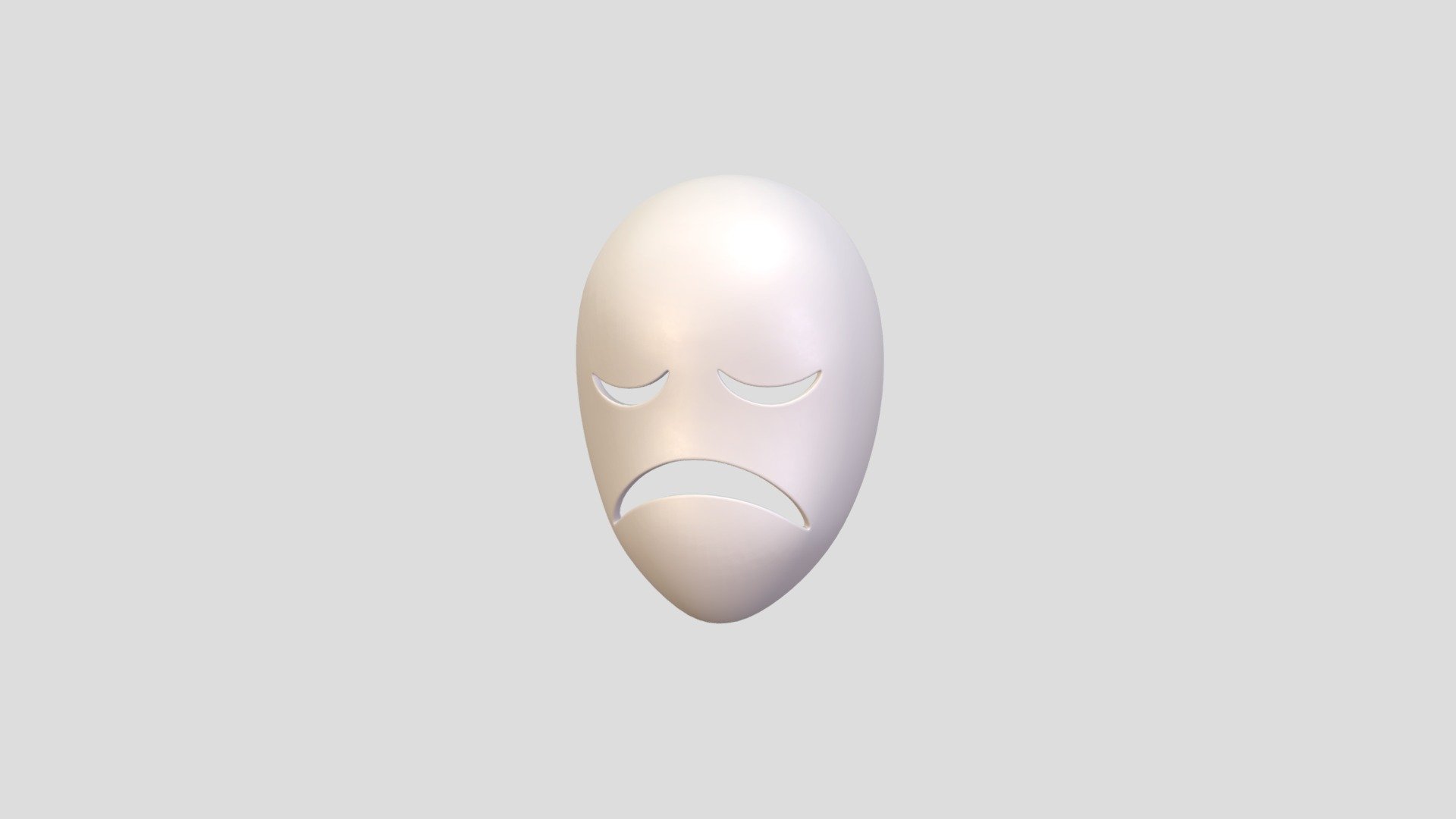 Prop059 Sad Mask - Buy Royalty Free 3D model by BaluCG [926f2e3 ...