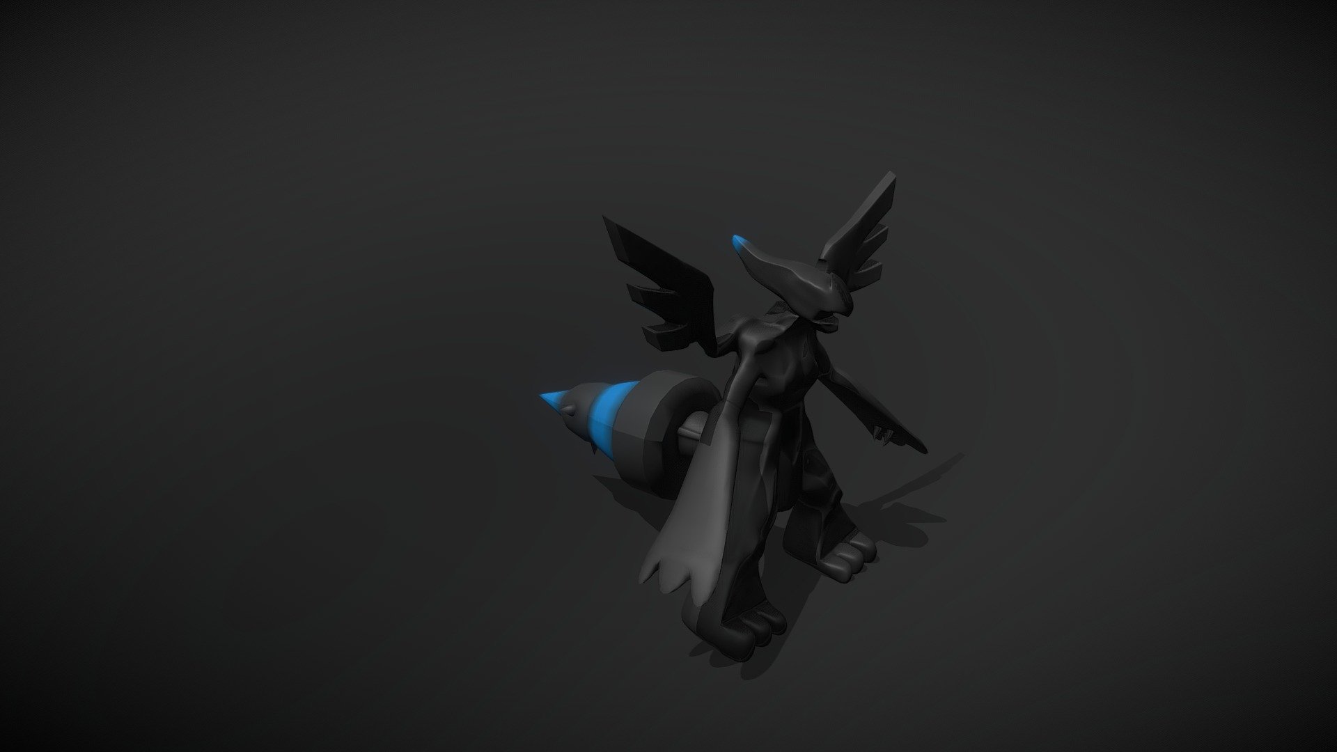 Zekrom - 3D model by Kittymorphz [926f6a7] - Sketchfab