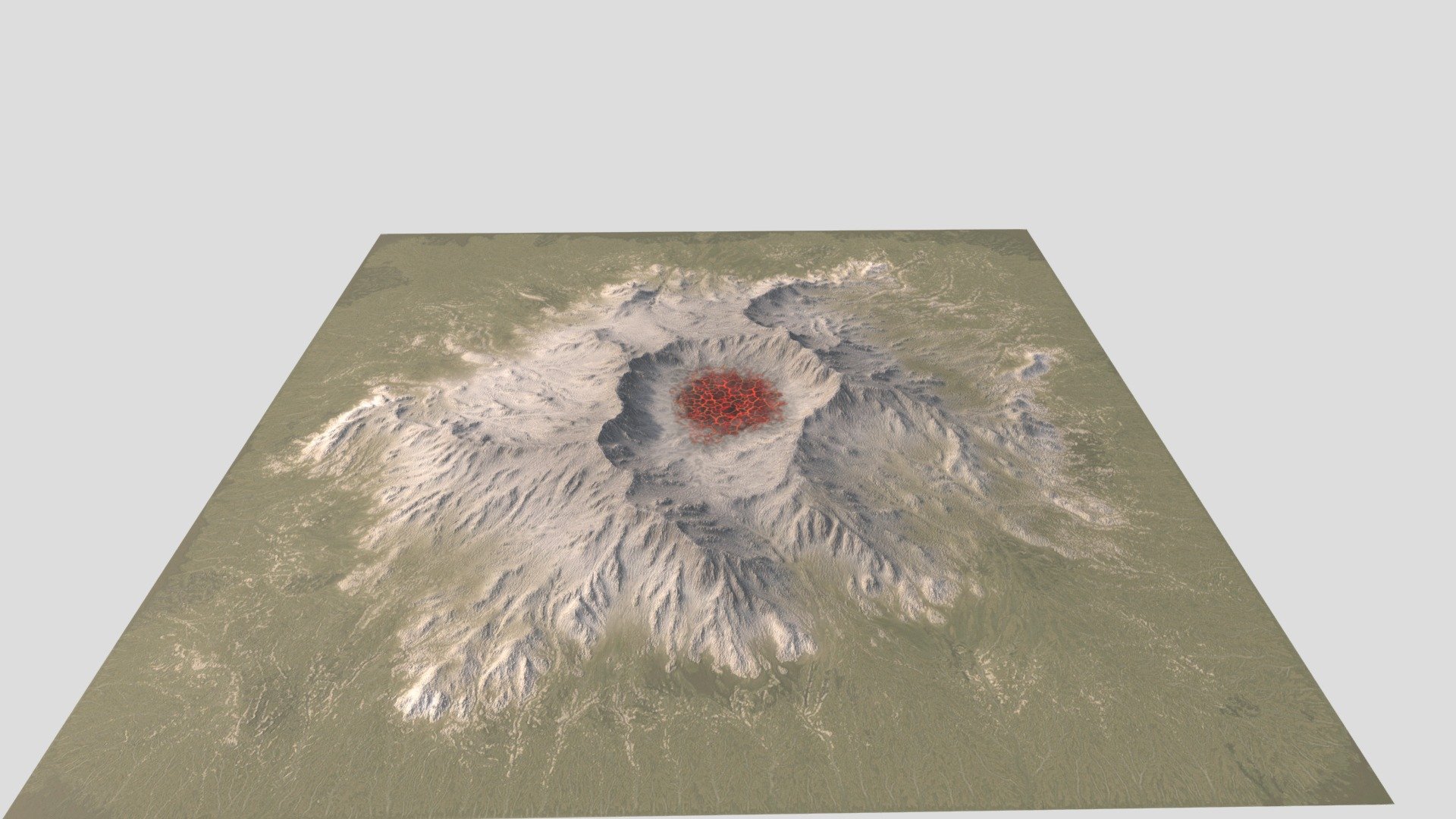 Volcano_Terrain_Version 1 - Buy Royalty Free 3D model by Desertsage ...