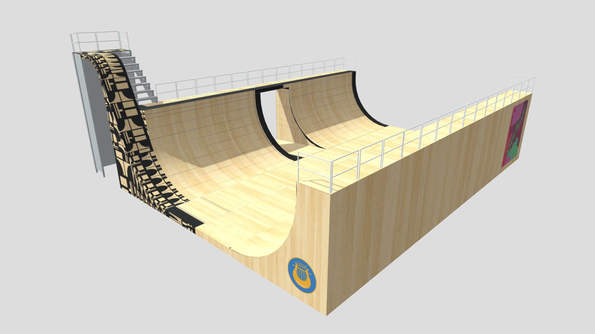 Skateboard Ramp UV - Download Free 3D model by Lyra (@lyrakins ...