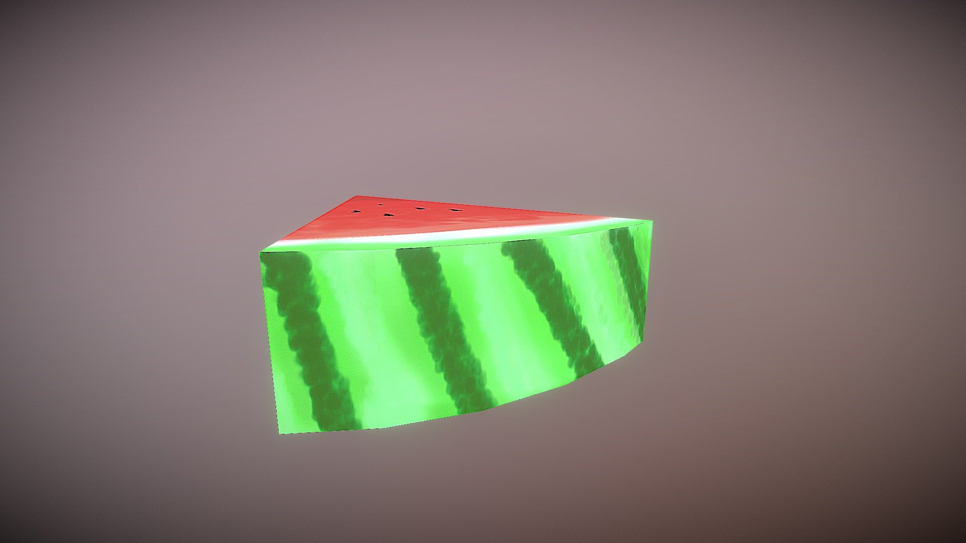 water melon handpainted in blender - 3D model by MonkeyJug (@sad ...