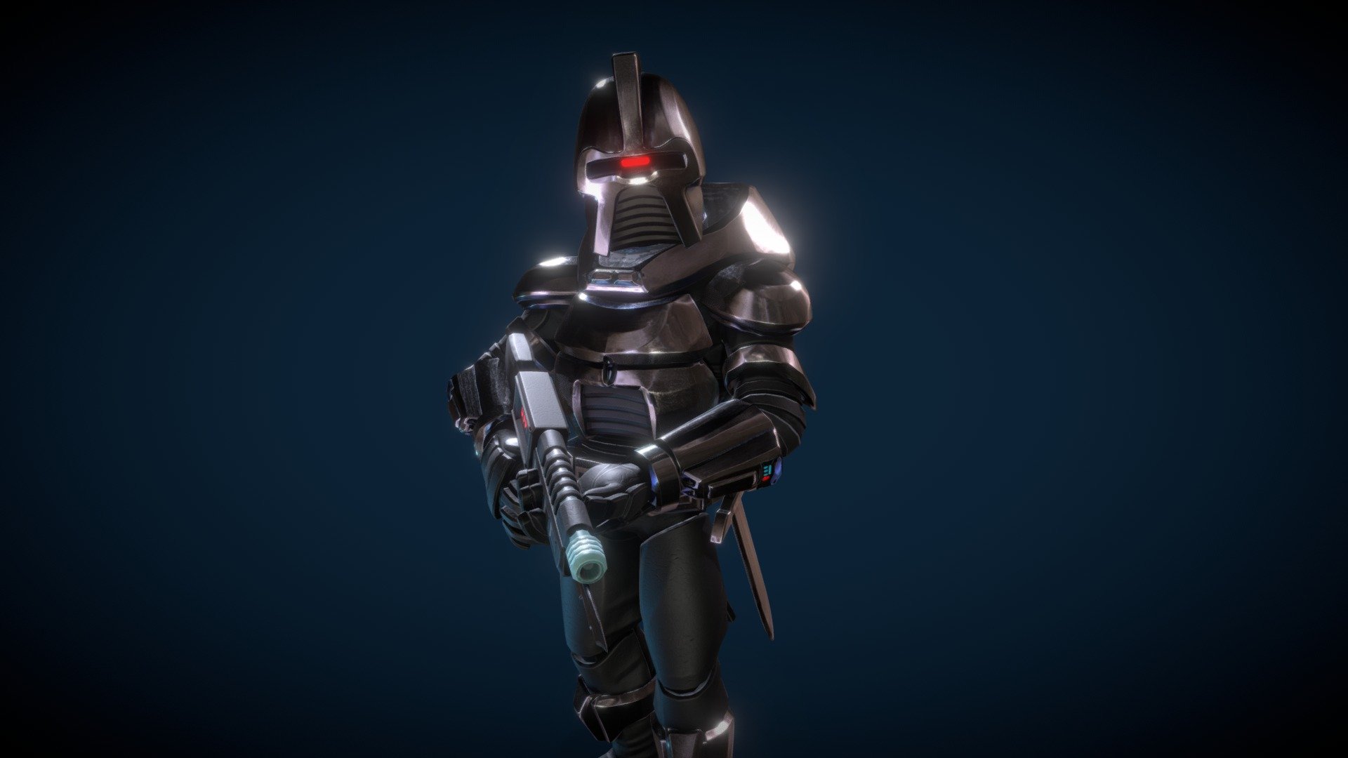 Battlestar Galactica: Cylon Centurion - 3D model by Fred Pashe (@fredpashe) [92707b7] - Sketchfab