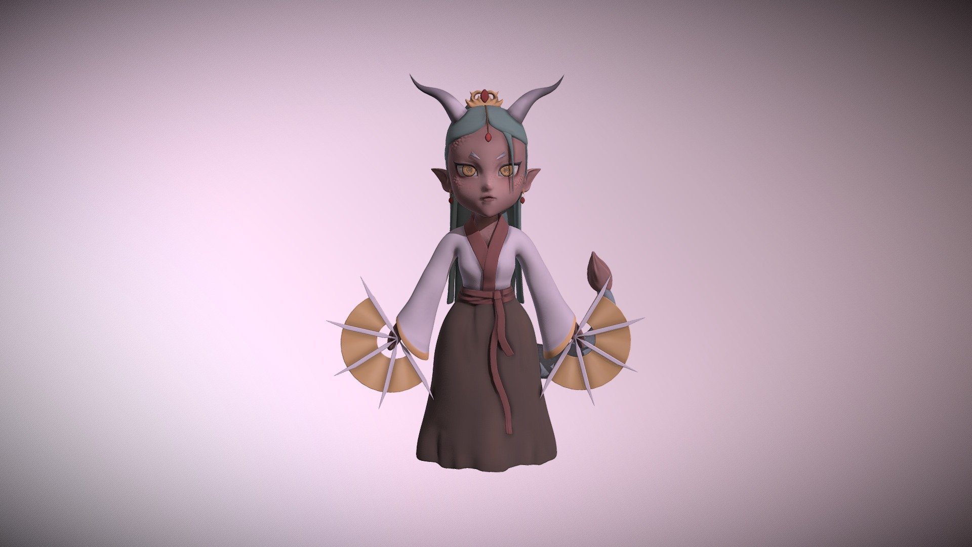 Dragon Princess High Poly - 3D model by lilianaafernandess [92719a0 ...