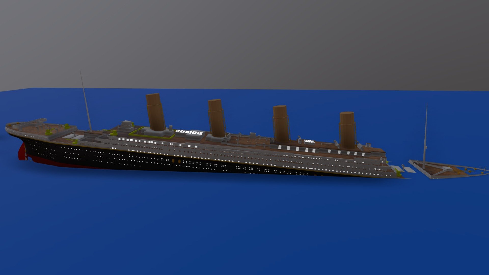 Titanic Sinking 3d Animation