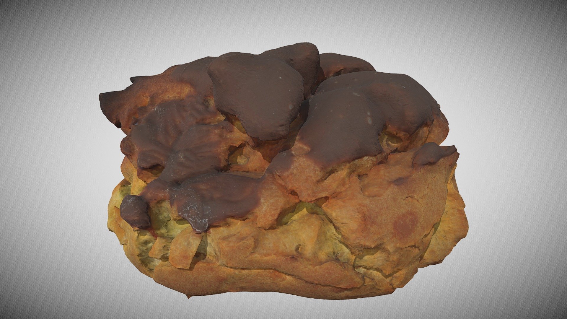 Vatnsdeigsbolla án rjóma - Buy Royalty Free 3D model by Punktasky ...