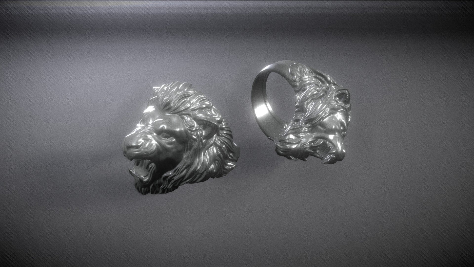 lion ring - 3D model by Alessandro Giommetti (@giommo77) [9275bcb ...