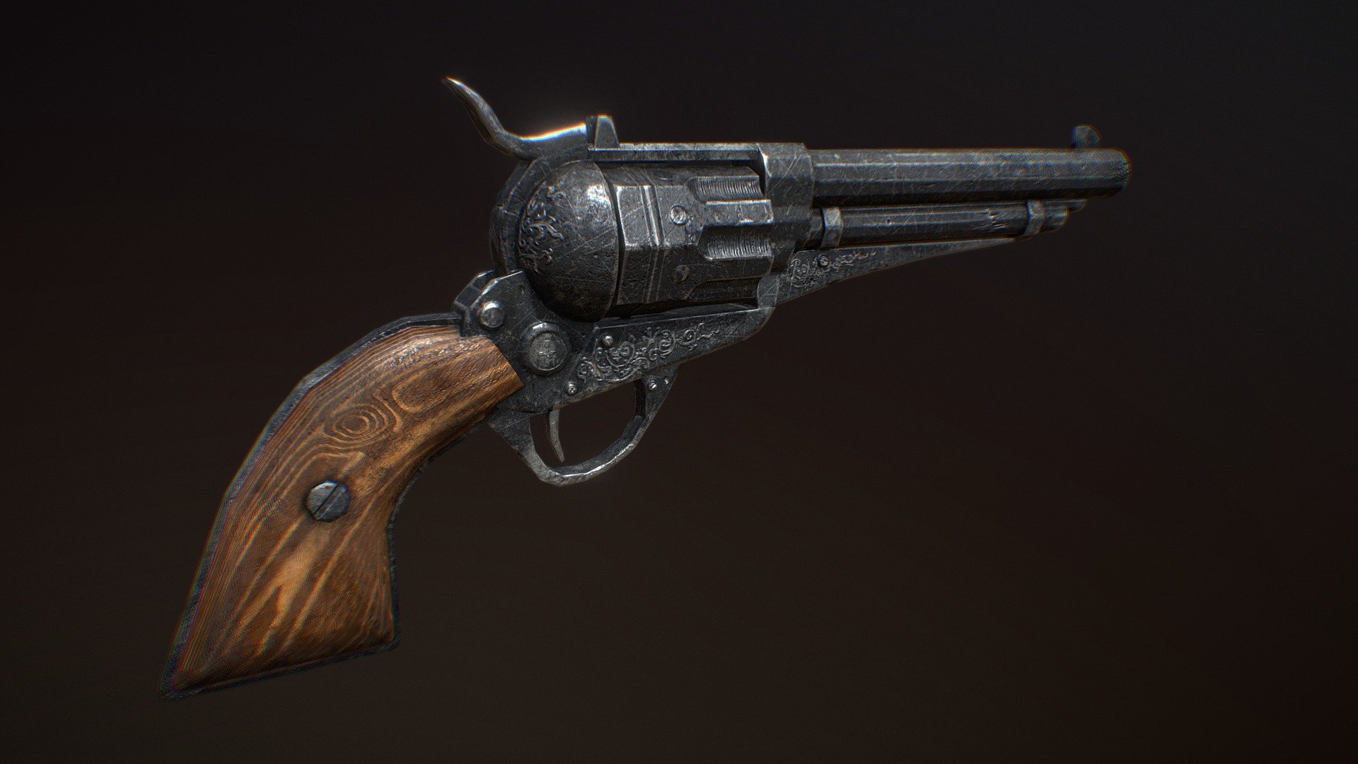 Revolver_gun - 3D model by Roman_TARS (@rdemon_TARS) [9278a90] - Sketchfab
