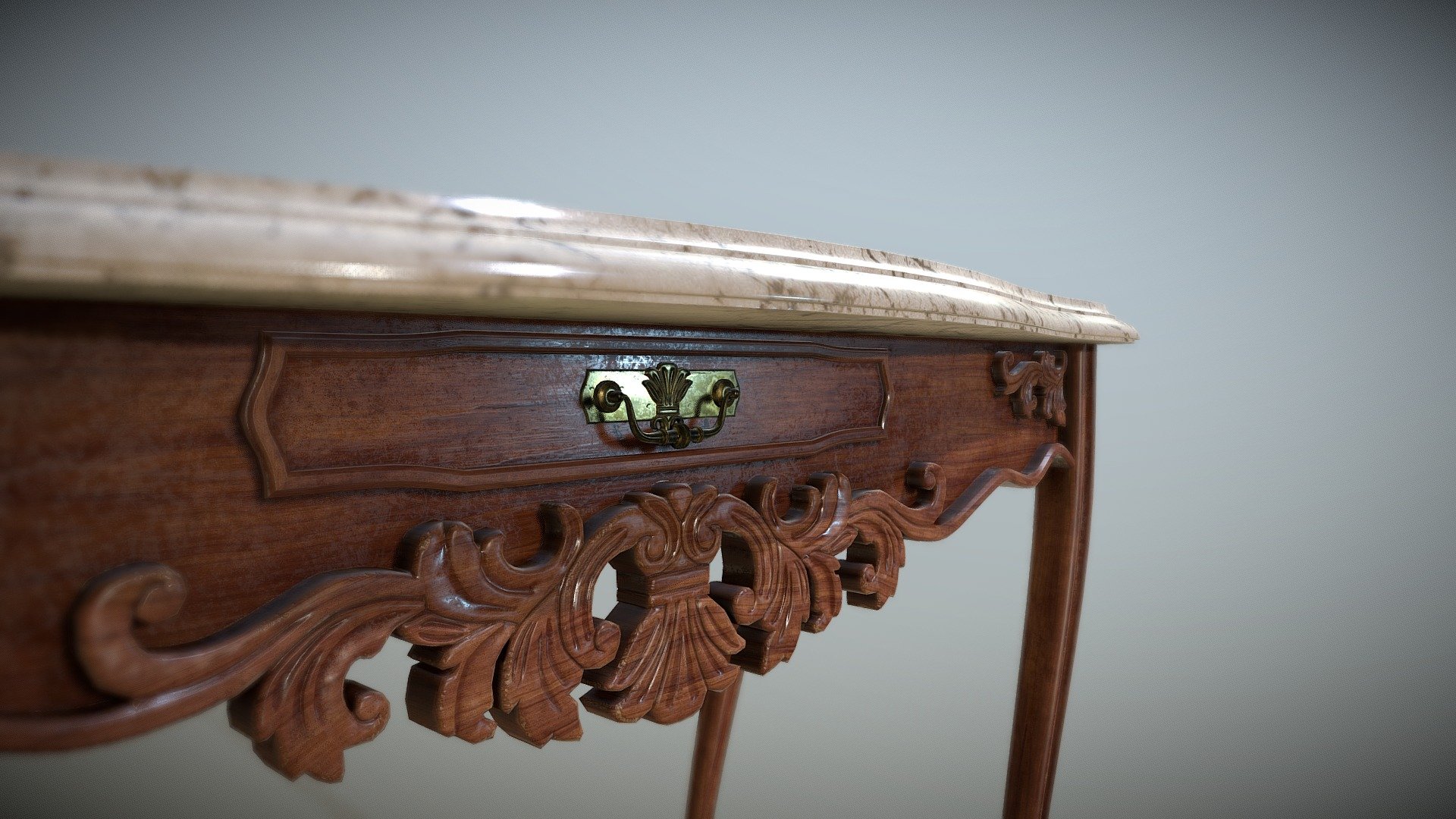 Classical Table - 3D model by .GENEVIZ [9279ec0] - Sketchfab