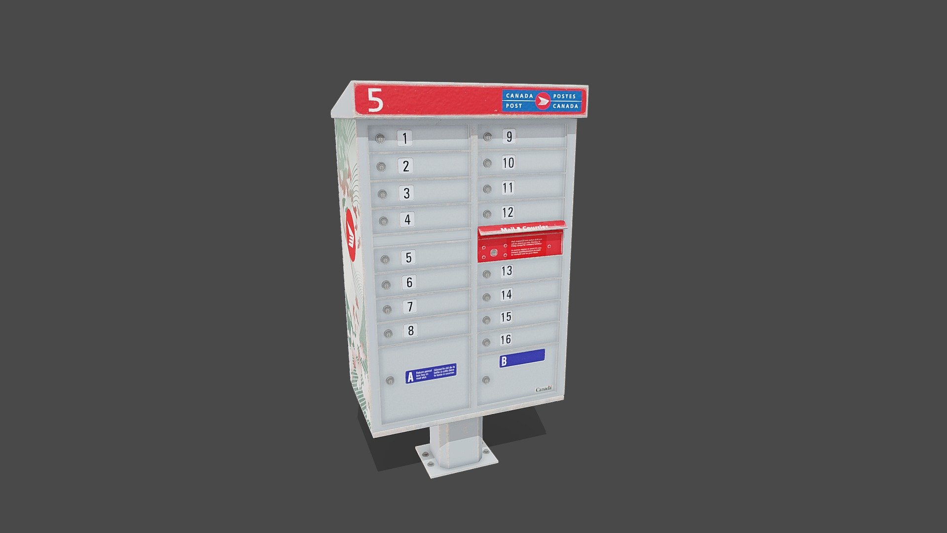 Canada Post Mail Dropbox - 3D model by Evan Hiltz (@evan.hiltz ...