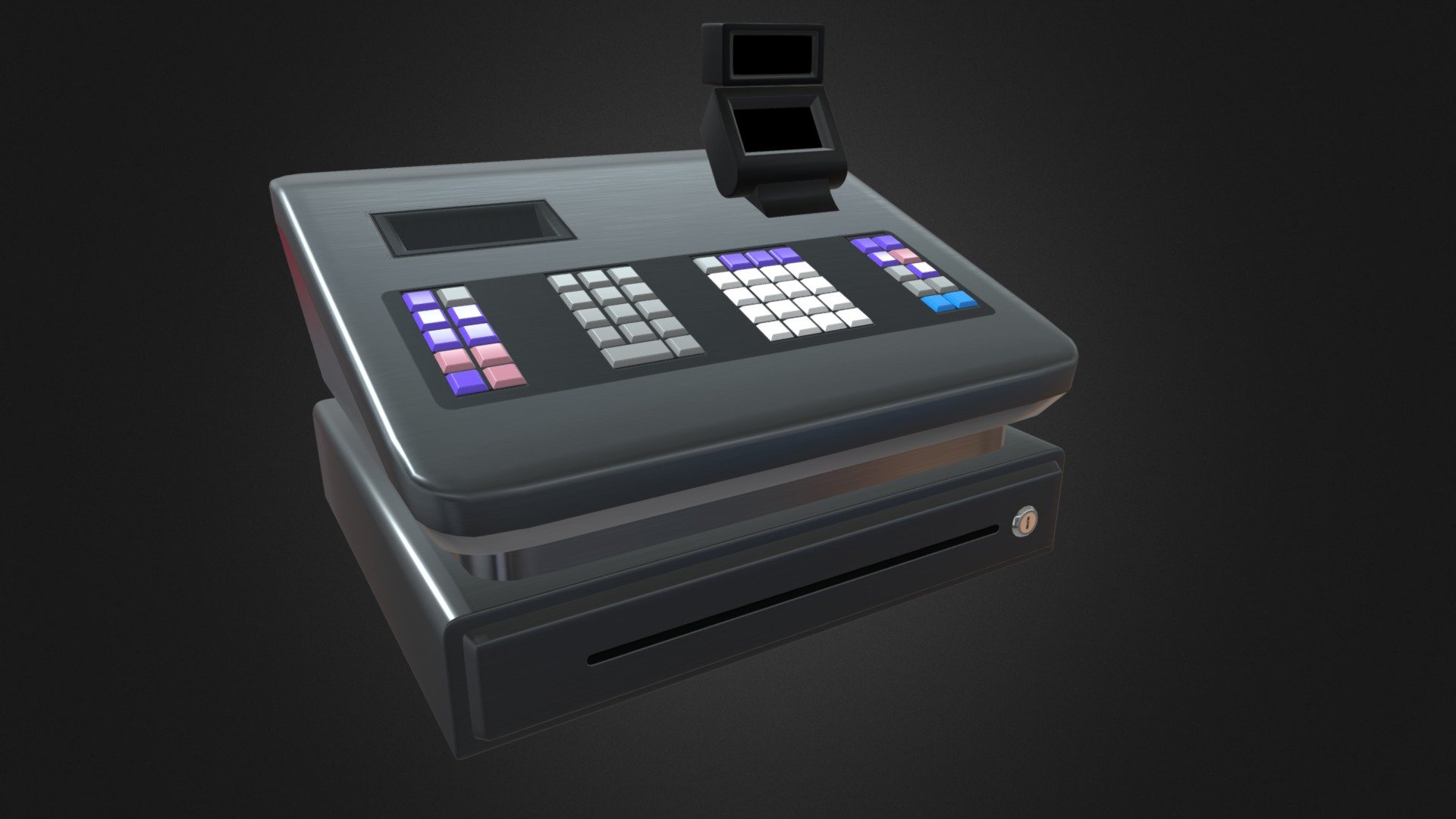 Cash Register - 3D model by LibraHades [927d969] - Sketchfab