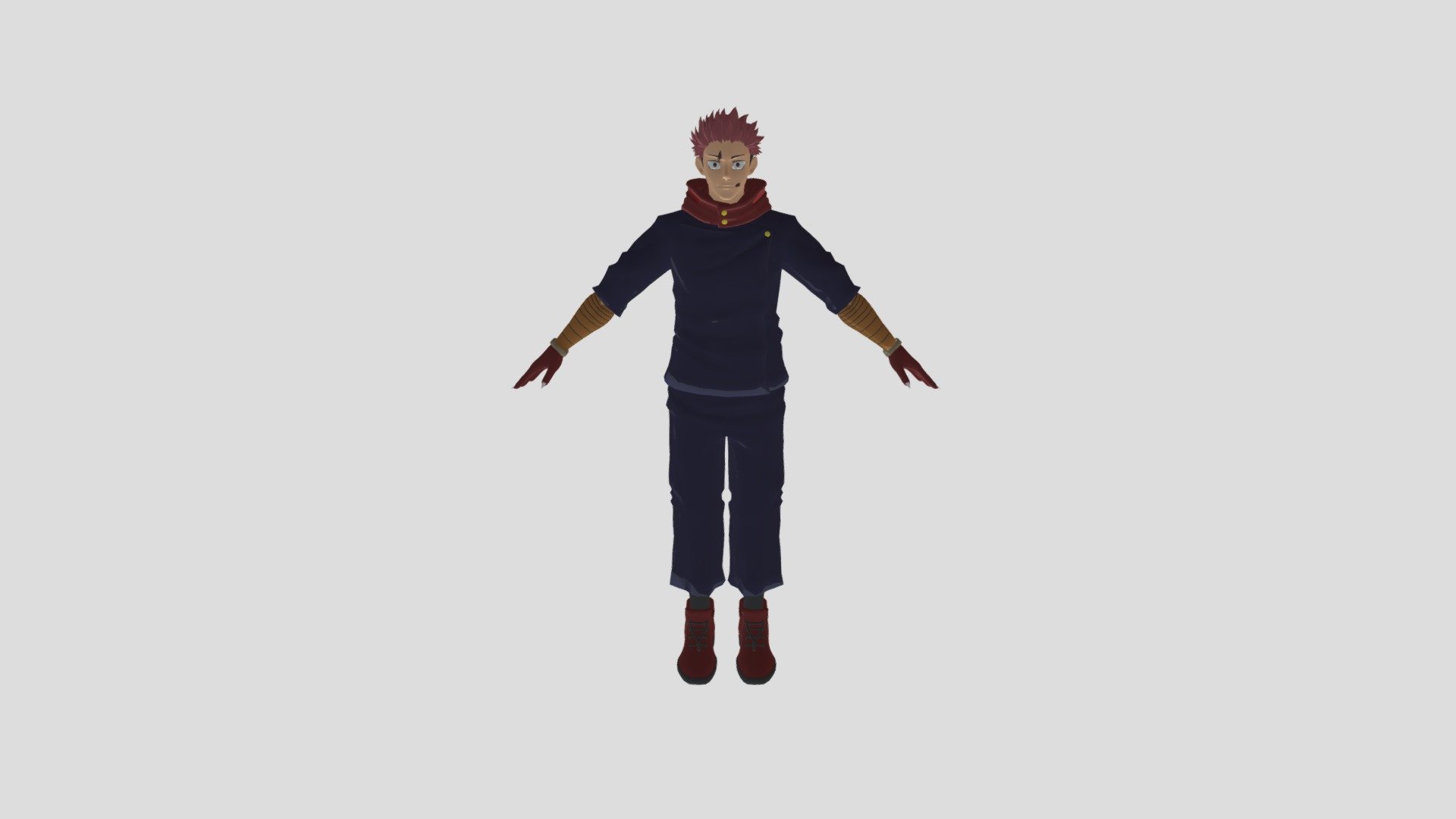 Yuji_Shibuya - Download Free 3D model by FREE MODELS 3D ANIME (@Joan ...