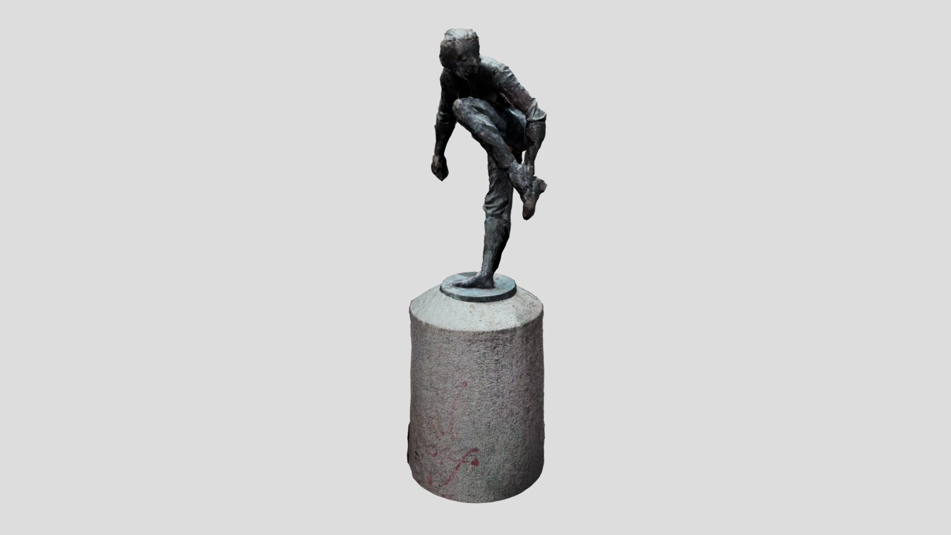 Statue of Man putting on Shoes - Download Free 3D model by Weitblick.ai ...