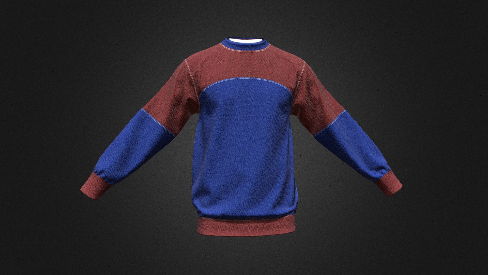 Basic sweatshirt - Download Free 3D model by Alexander Kurmanin (@kurmanin) [92800a4] - Sketchfab