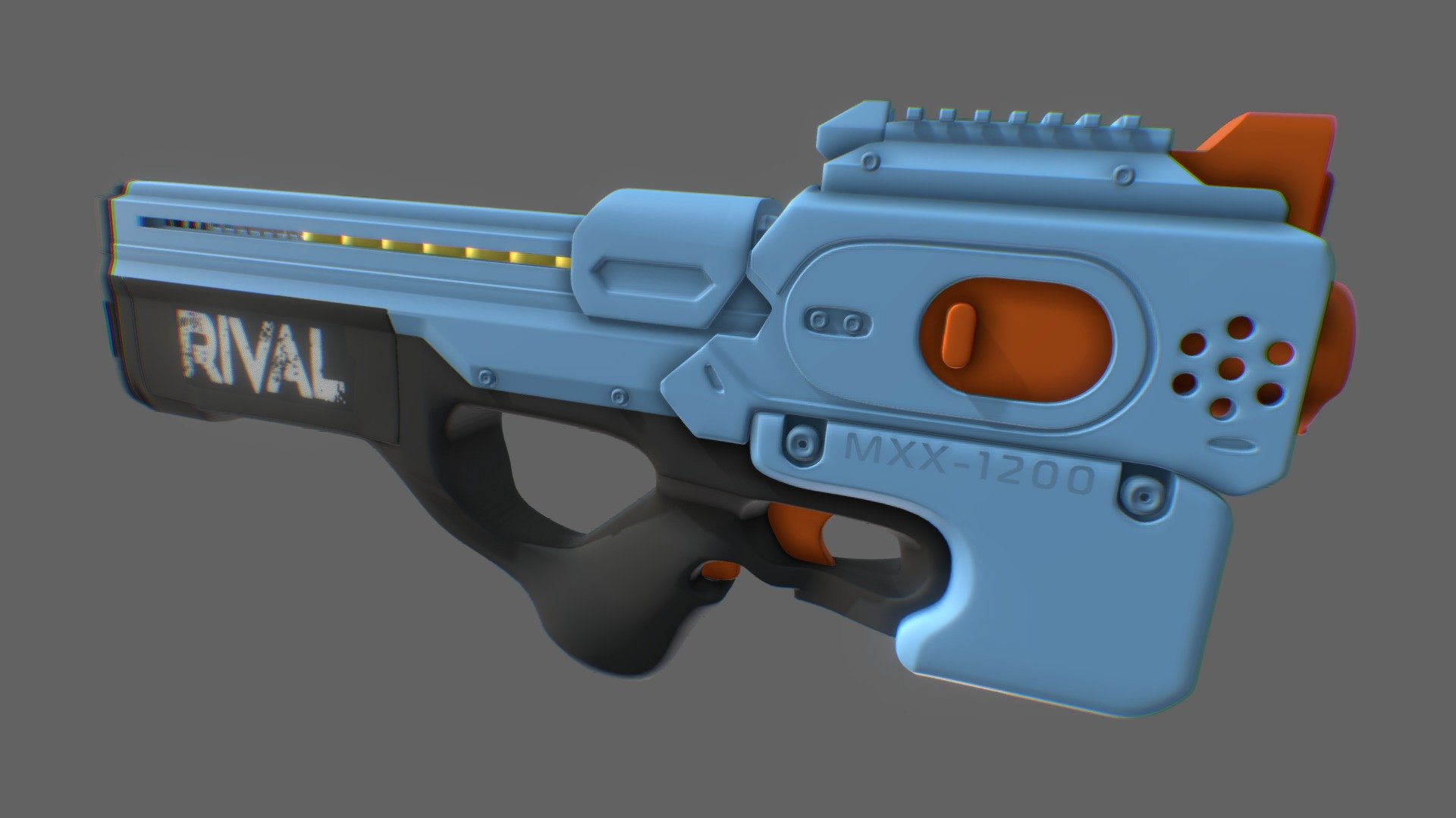 Бластер Nefr Rival Charger MXX-1200 - 3D model by holofan3D [928301e ...