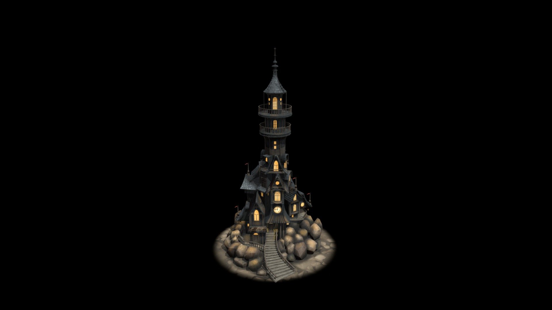 Haunted House - 3D model by evgenia84659 [928303a] - Sketchfab