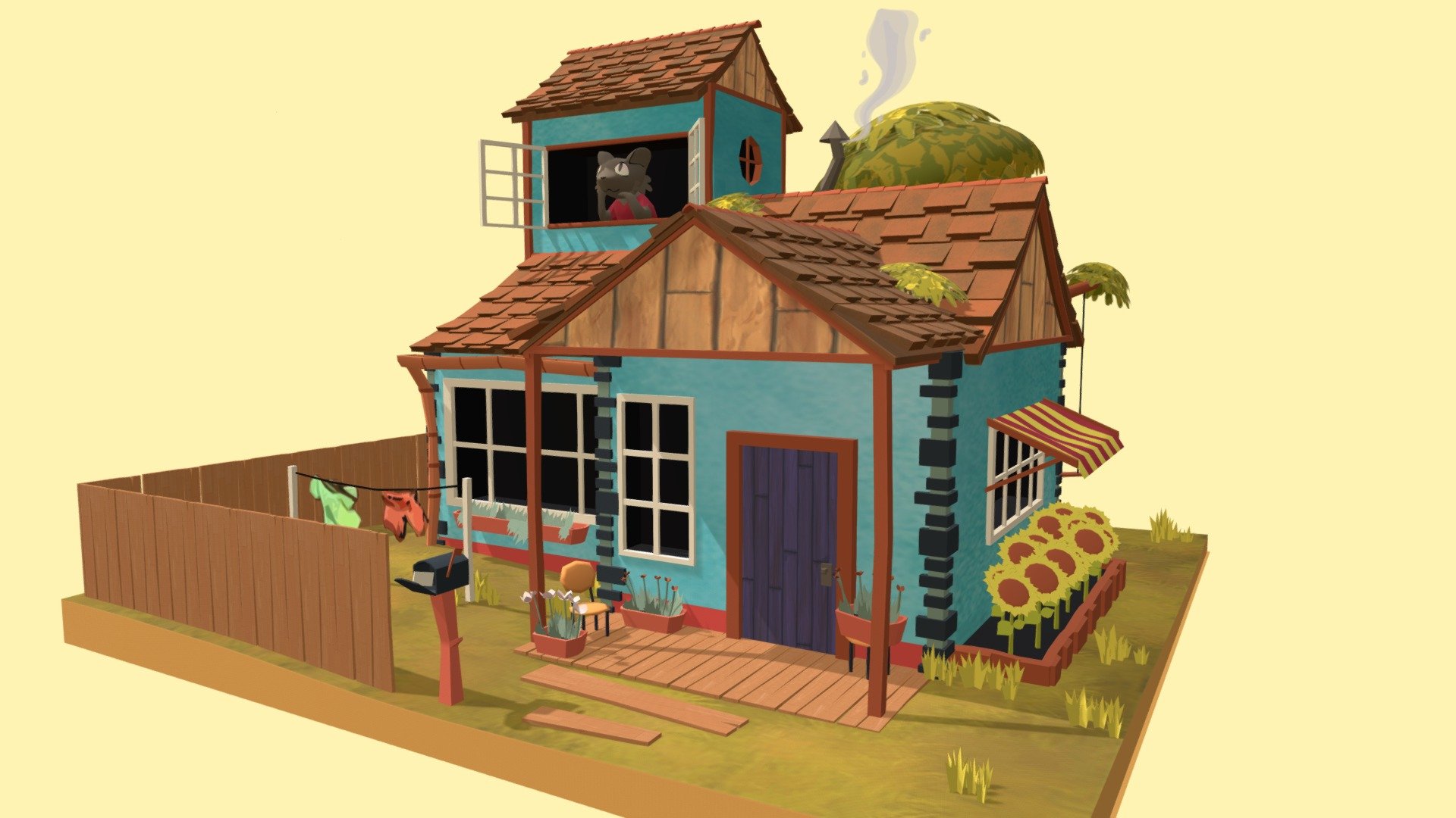 Mouse in the tiny house - 3D model by Tom_Martinaud (@Totor_17 ...