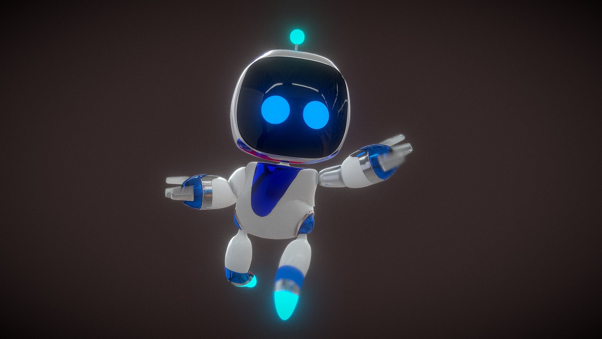 Astro Bot FBX with Animation Available on Fab - 3D model by ...