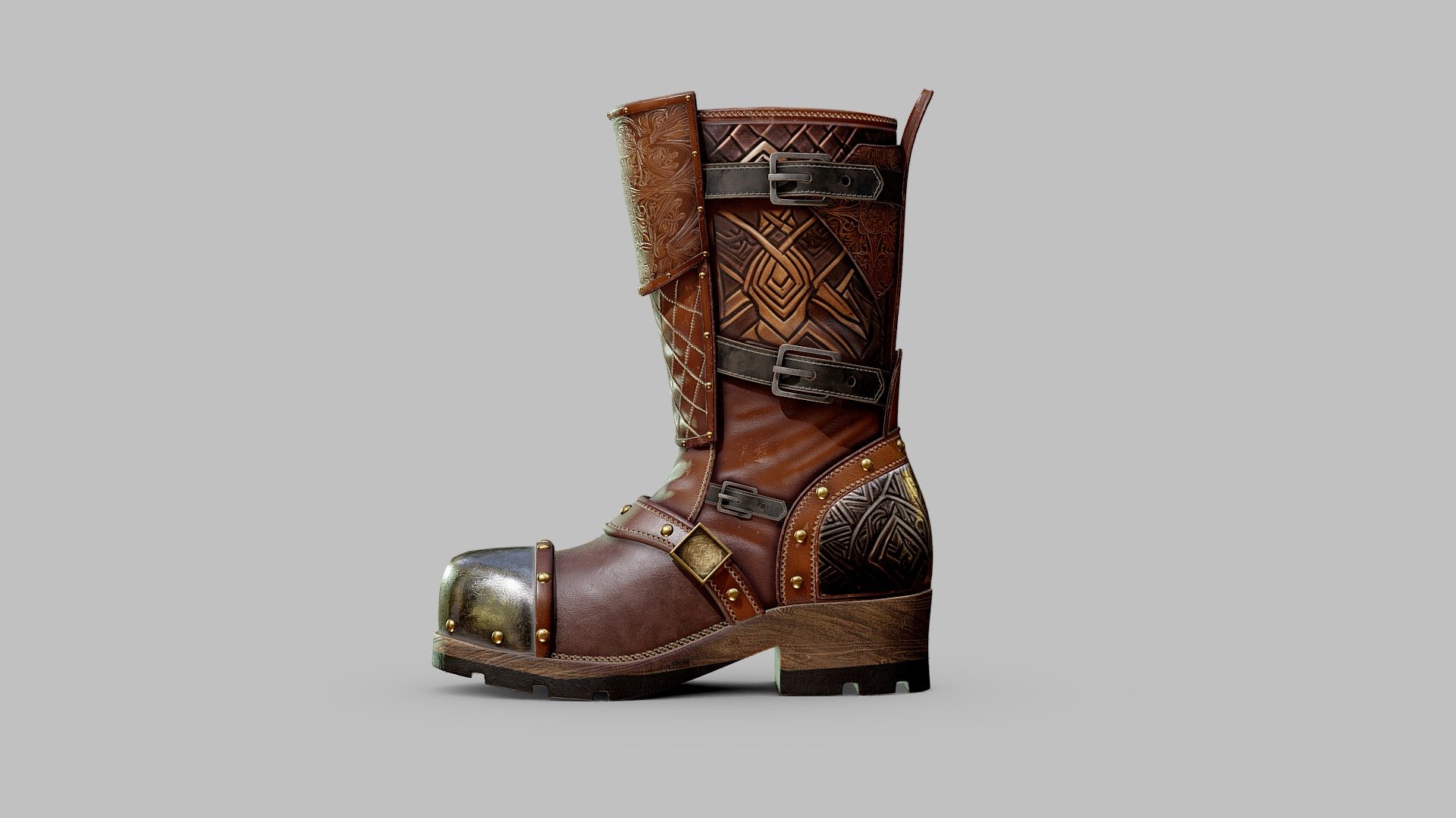 Dwarf boot - 3D model by maximmus (@shah_max) [928521c] - Sketchfab