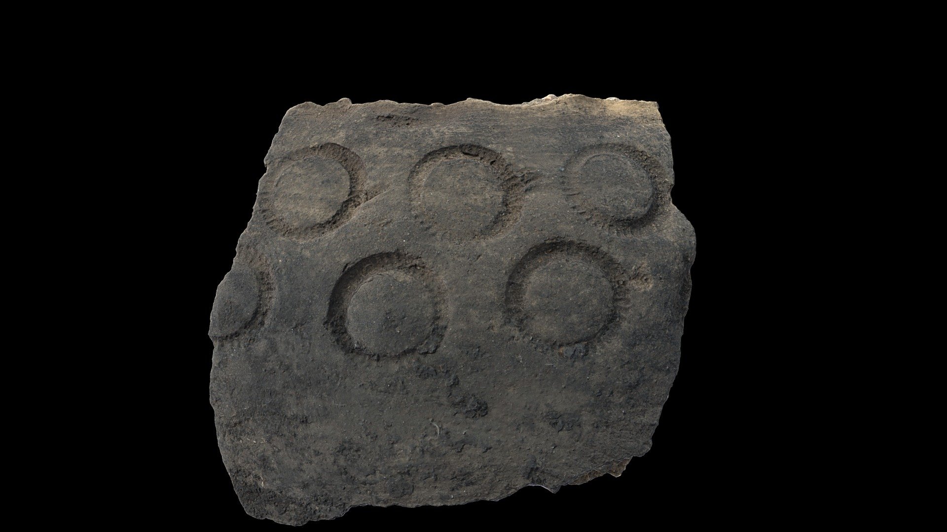 Pottery sherd decorated with ring-headed pin - 3D model by Dr Hugo ...