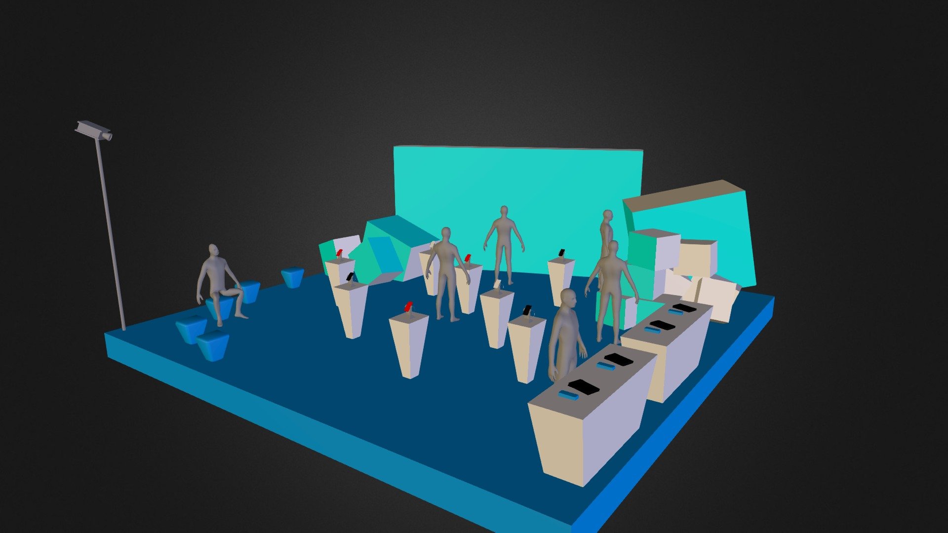 Exhibition Booth - 3D model by imme [92866b4] - Sketchfab