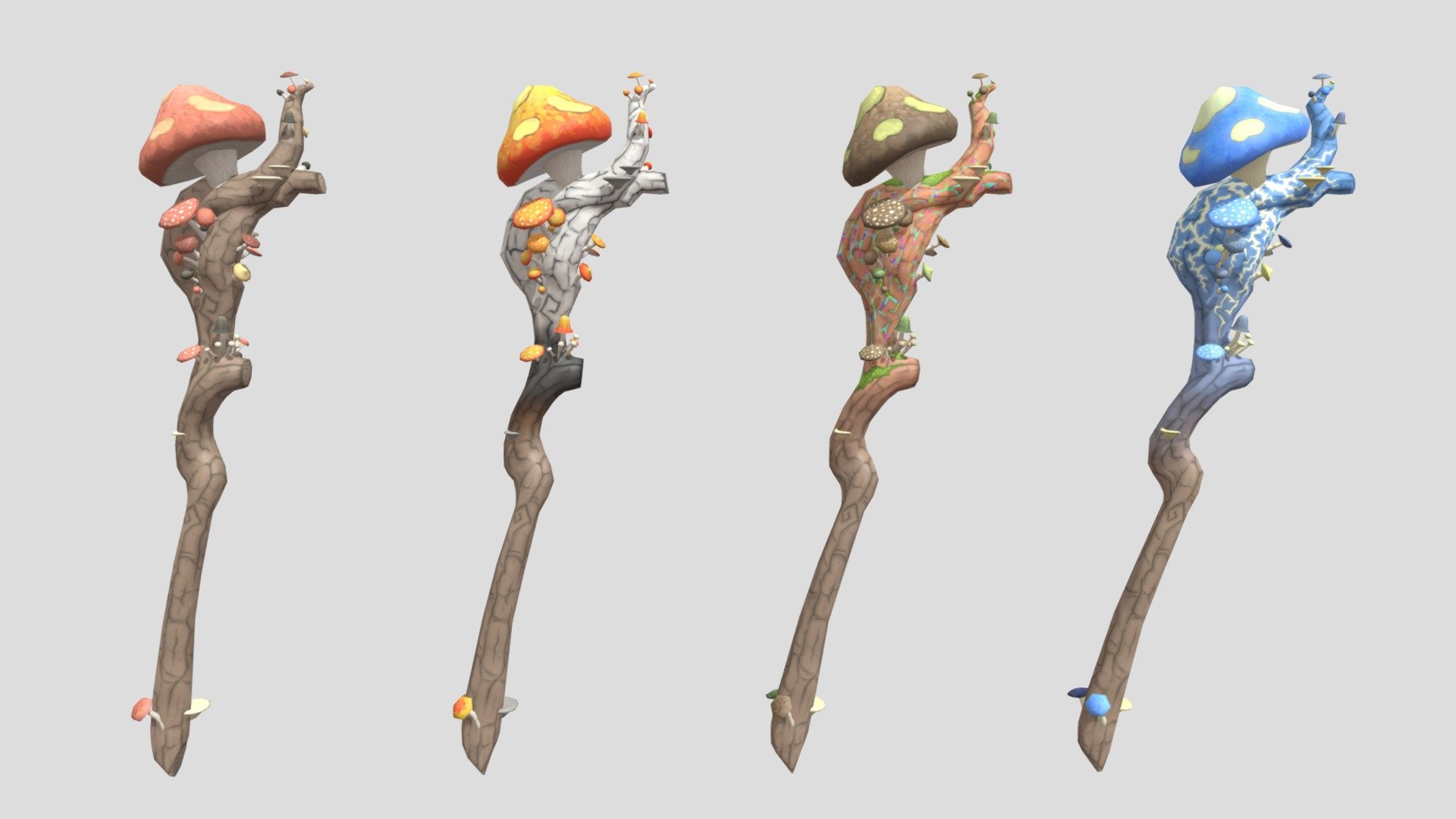 Mushroom Staff - Download Free 3D model by Hendrik Ogg (@hendrik.ogg ...