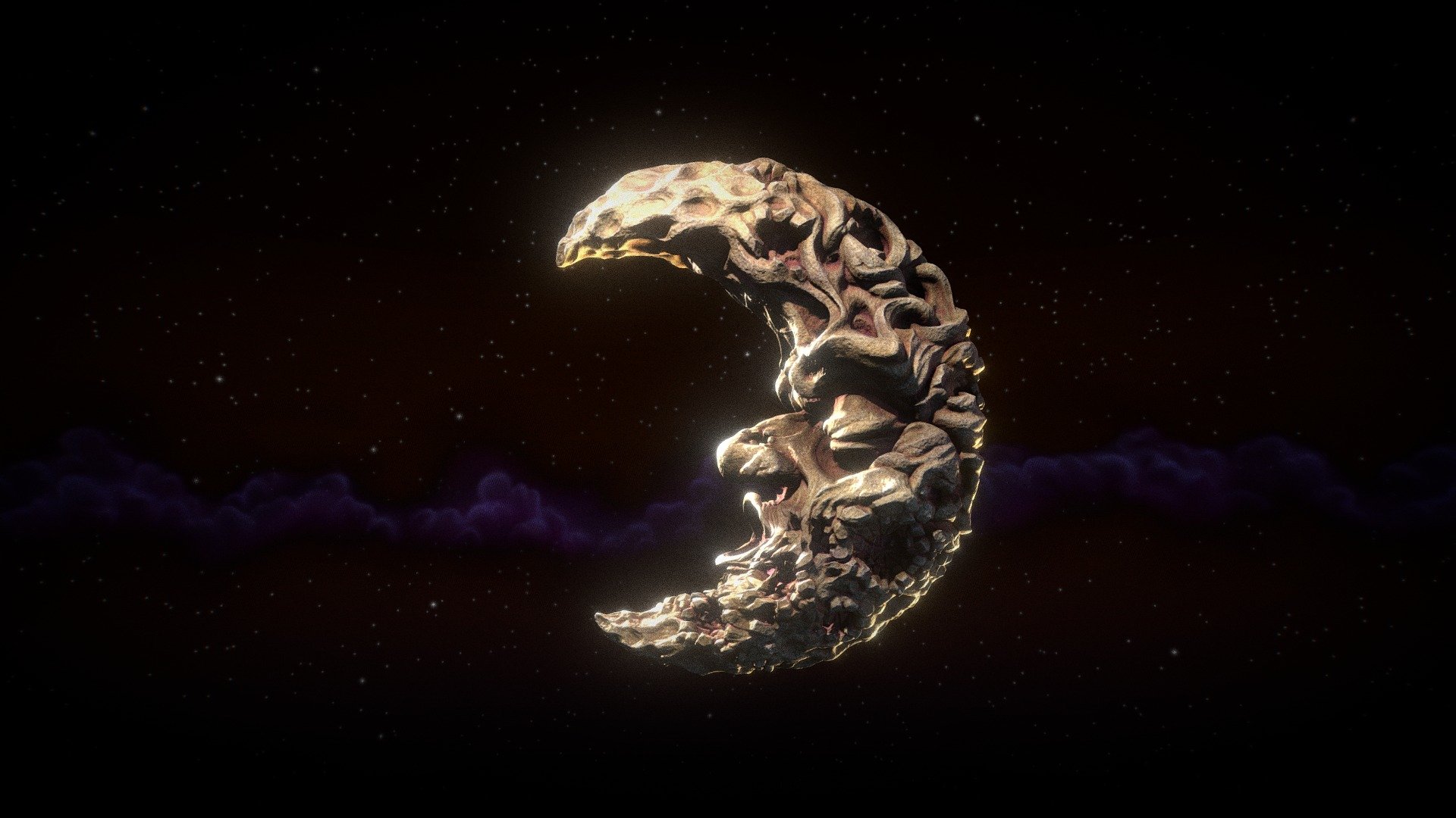 The Dreaming Moon - 3D model by TocoGamescom [9288c59] - Sketchfab