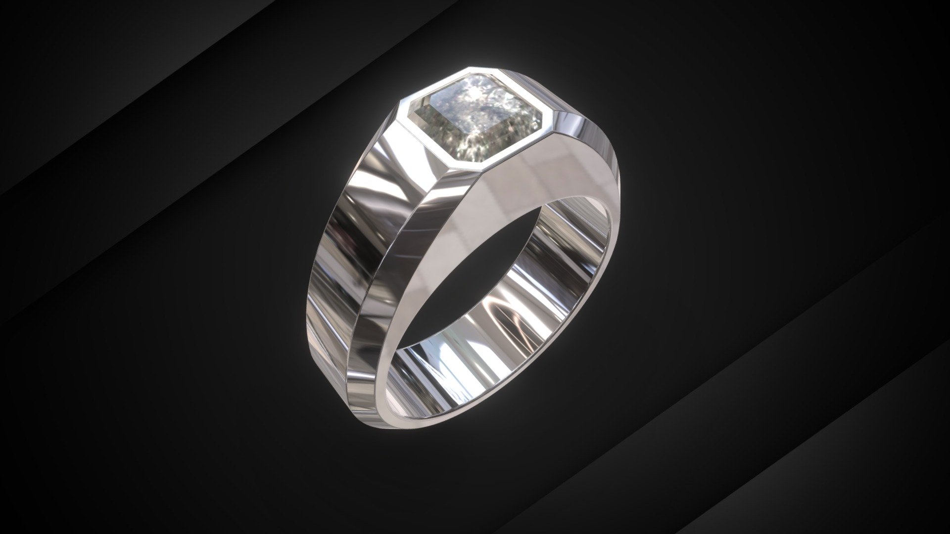 Fancy Ring - Yellow - copy - 3D model by Luis Rocha (@TherochaDesigner ...