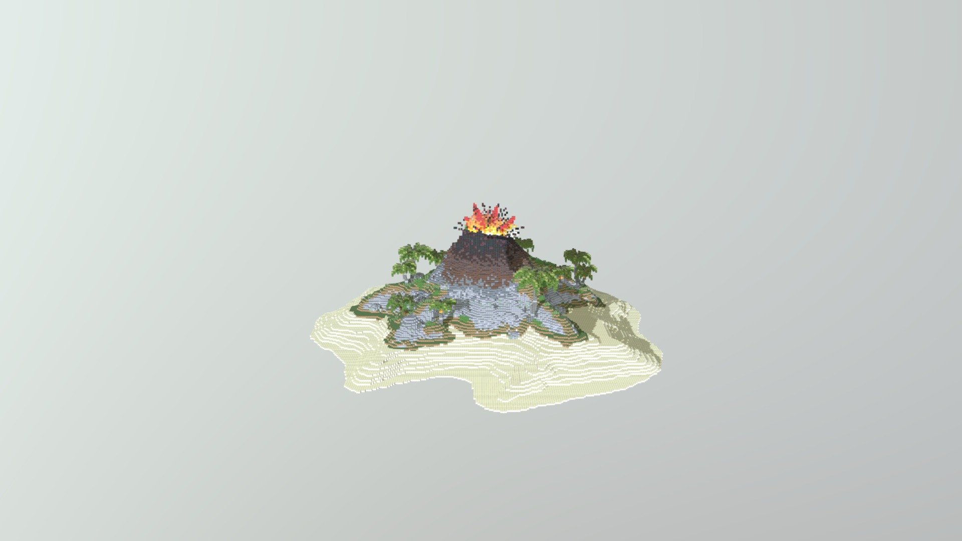Volcano - 3D model by Biff_the_Horde (@vova.kaluzin) [928a590] - Sketchfab