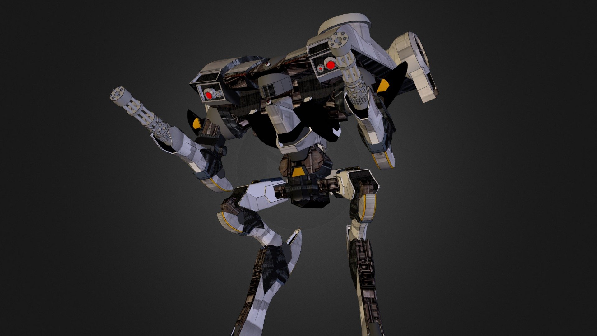 Heavy Patrol Automous Mech Robot PZ61 - 3D model by 3DCloud.company ...