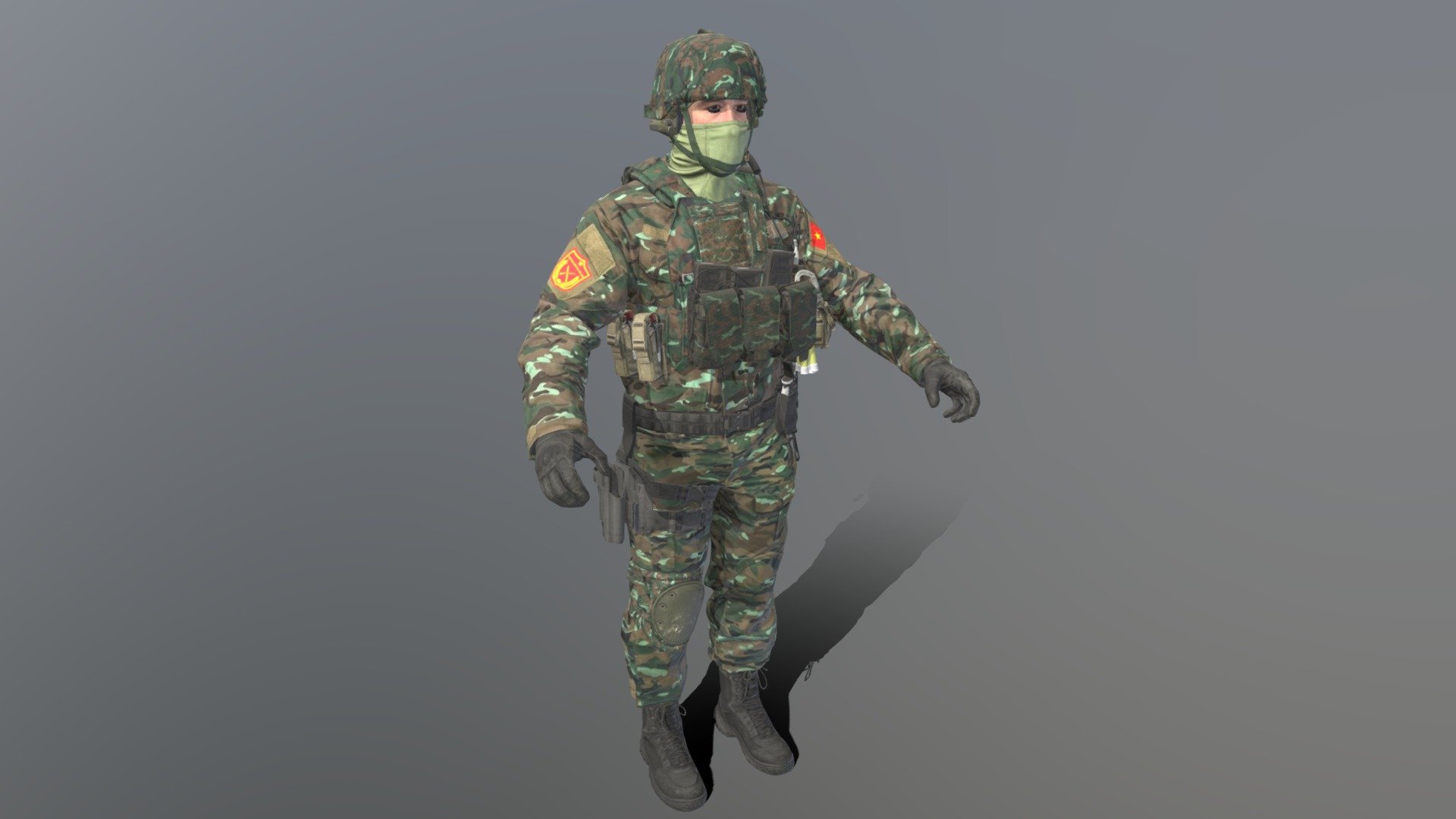 Vietnam People Army - Download Free 3D model by thientrung2004pr (@U ...