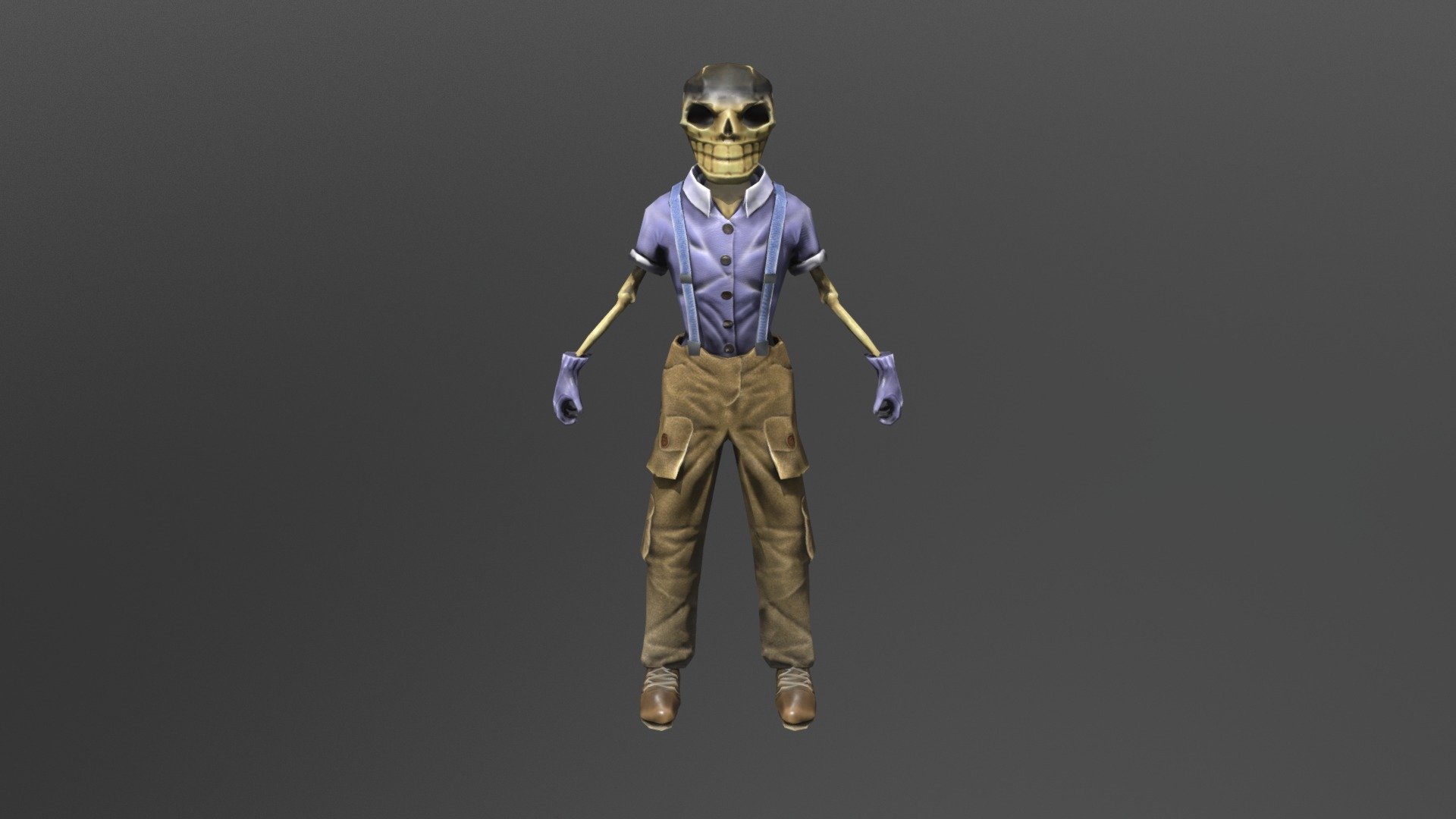 Skel_Sansposeetcasquette - 3D model by Justin Geuquet (@SilasFarrow ...