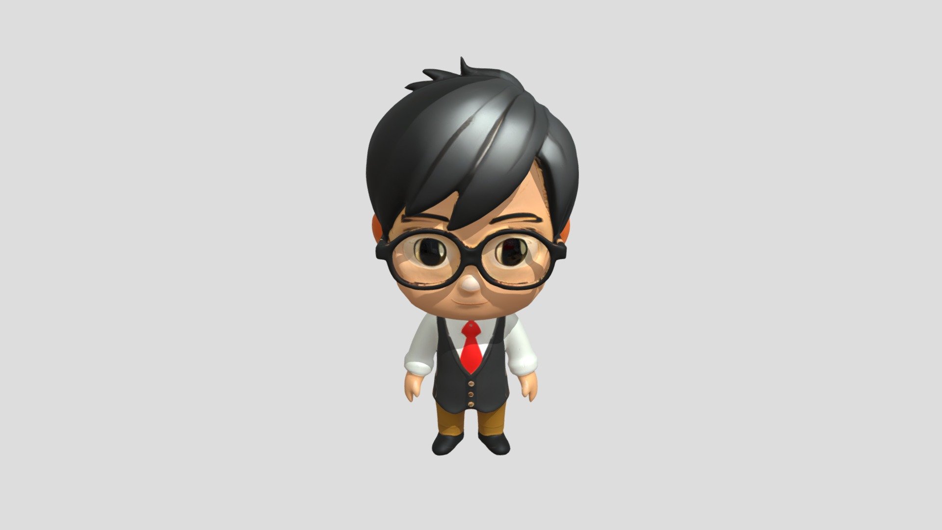 cute chibi-style figure - 3D model by meysaFL [92900ed] - Sketchfab