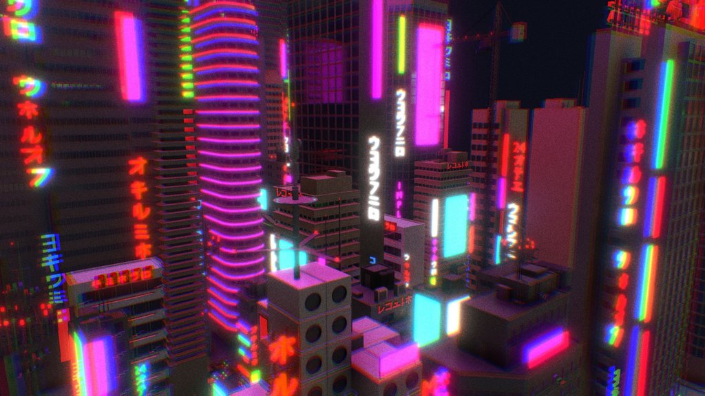 NEON CITY - A 3D model collection by TaNoX (@lorenzo.tano80) - Sketchfab