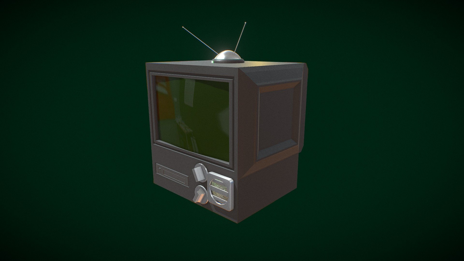 Old CRT TV Stylized - 3D model by polygon_hyena [9292bc4] - Sketchfab