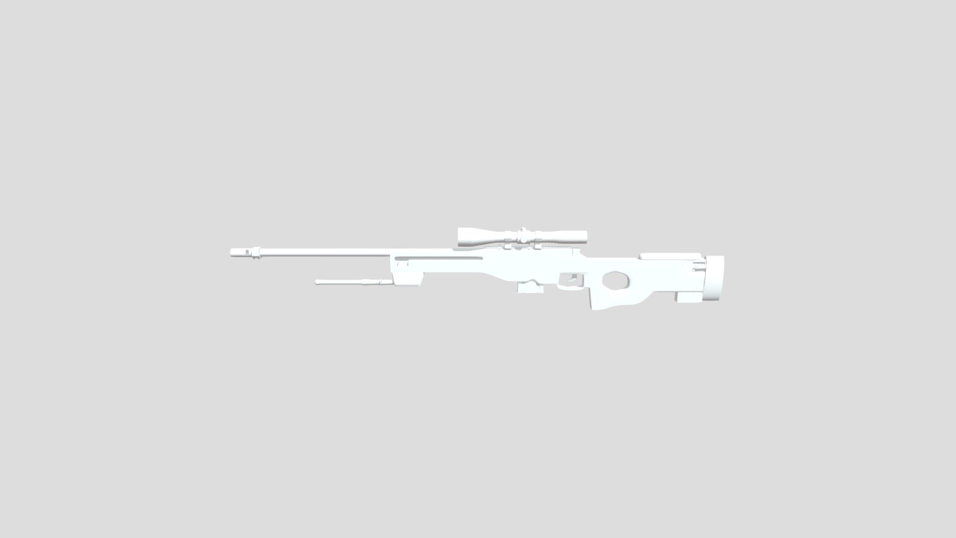 Awp NO texture - 3D model by elitro [92937a2] - Sketchfab